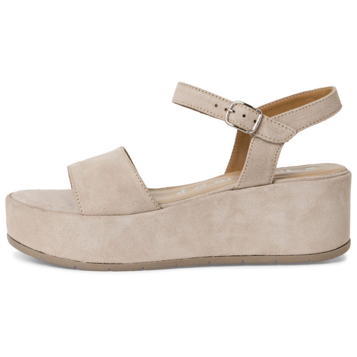 Tamaris 1 28020 42 Damen Keilsandalette Obermaterial Aus Veloursleder
