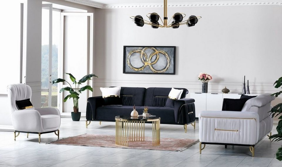 Jvmoebel Wohnzimmer Set Design Wohnzimmer Set Sofagarnitur 331