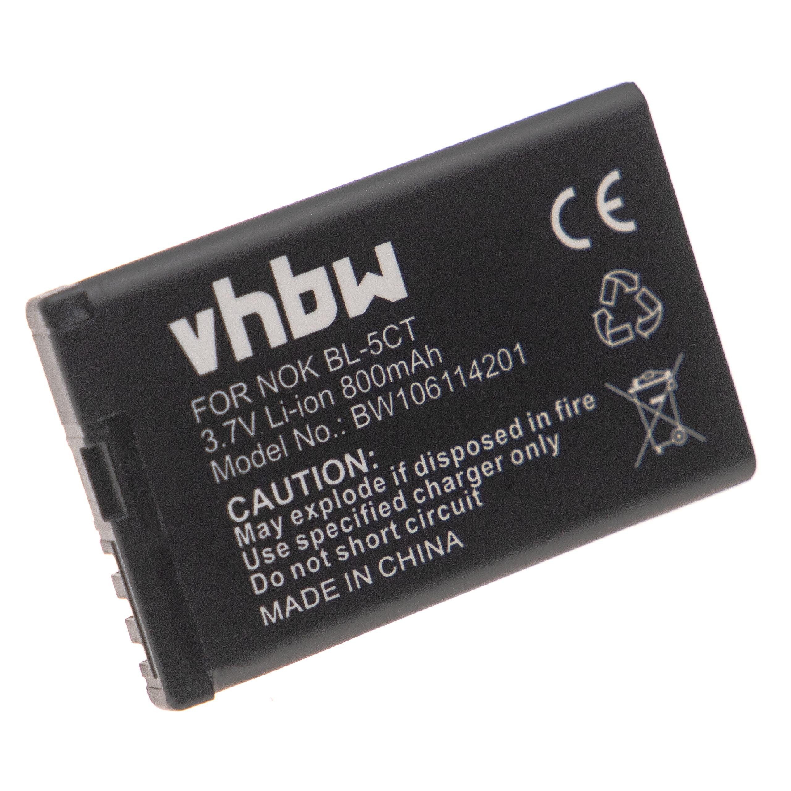 vhbw passend für Nokia E5 Mobilfunk (800 mAh, 3,7 V, Li-Ion) Smartphone-Akku Akku Li-Ion 800 mAh ...