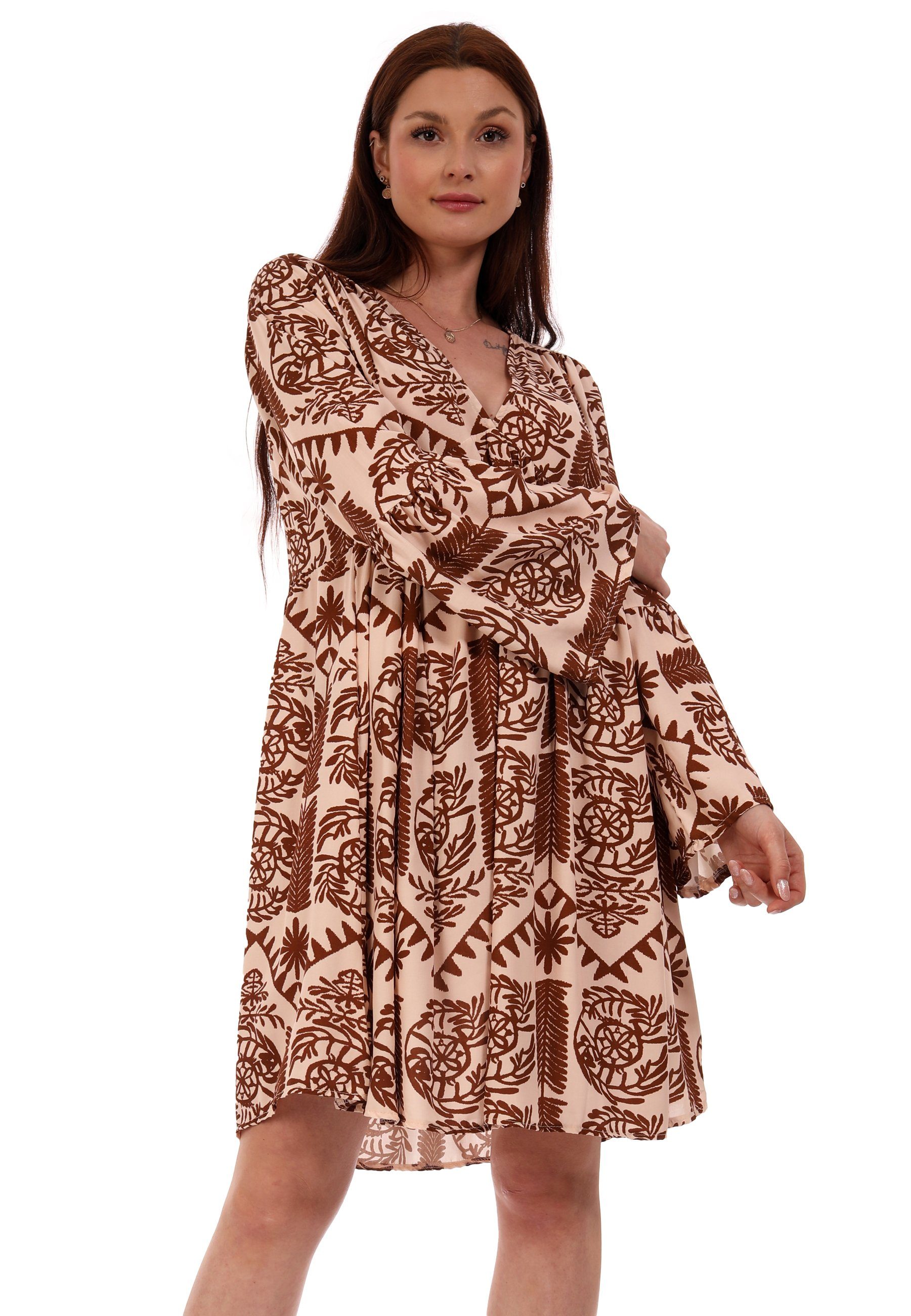 Yc Fashion And Style Tunikakleid Oversized Tunika Kleid Mit Allover Print