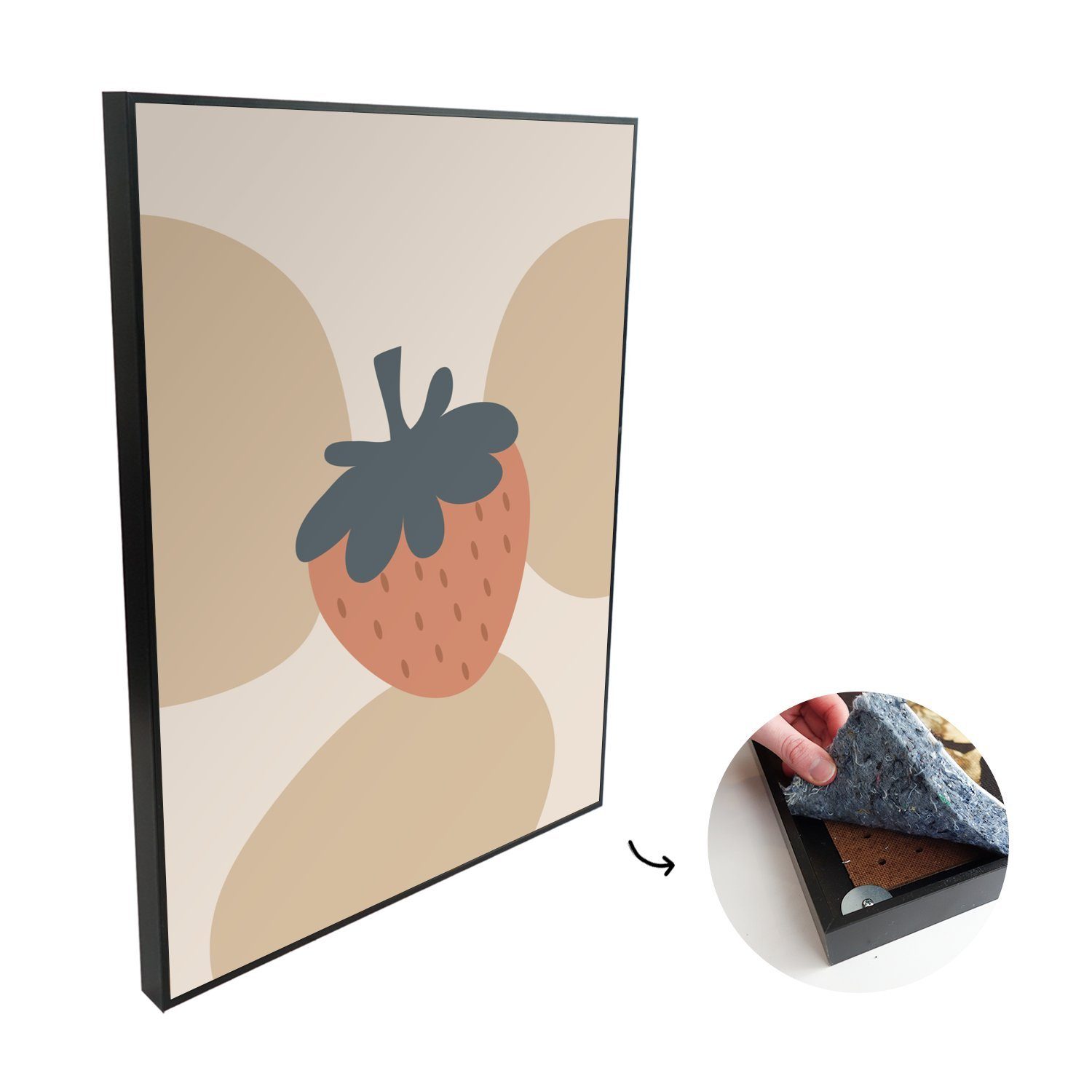 Muchowow Akustikplatte Obst Pastell Erdbeere 1 St Malerei Gegen