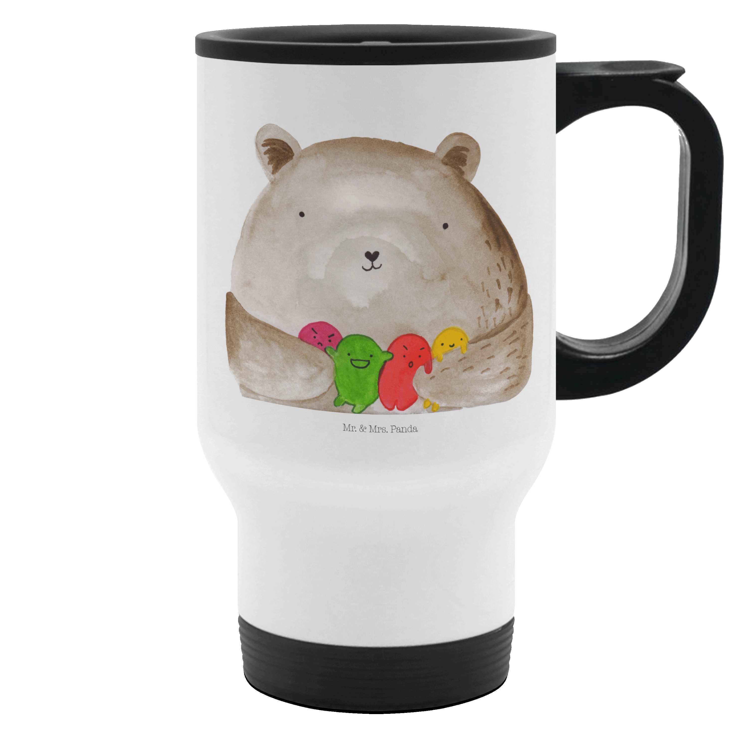 Mr And Mrs Panda Thermobecher Bär Gefühl Weiß Geschenk