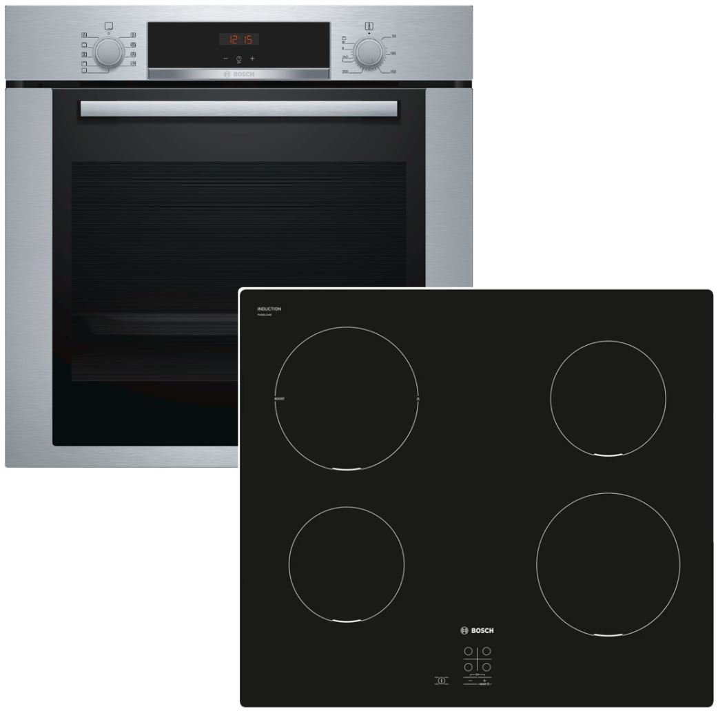 Bosch Induktions Herd Set Herdset Einbaubackofen Mit Induktionskochfeld