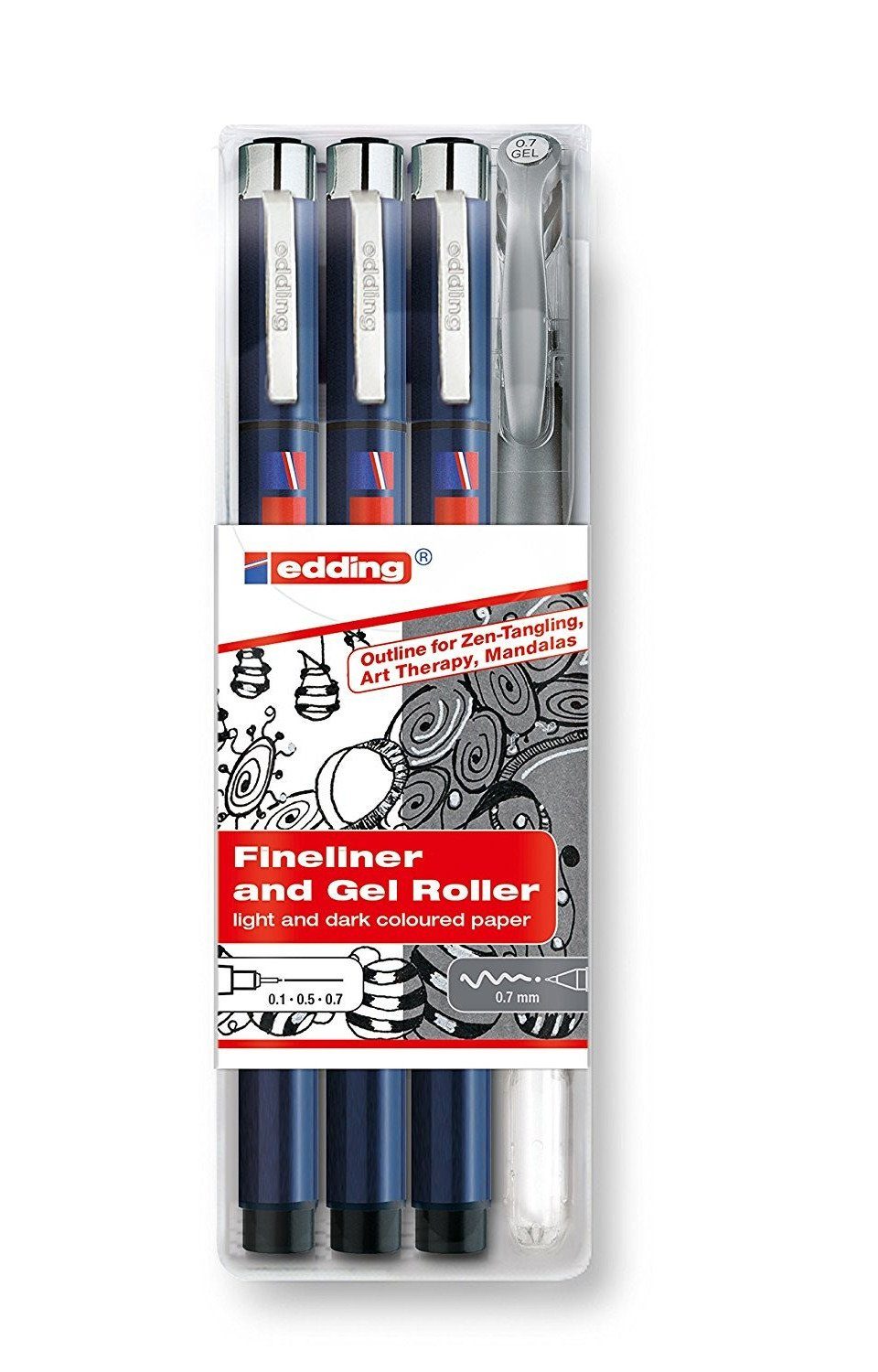 edding Fineliner edding Fineliner/Gelroller Zendoodle Set