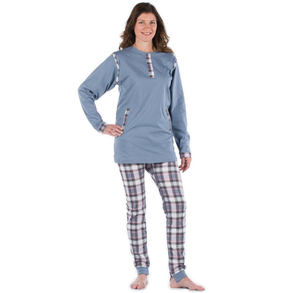 4CARE Schlafoverall »4Care Damen-Hansop-Overall lang 1081 mit Bein- und«