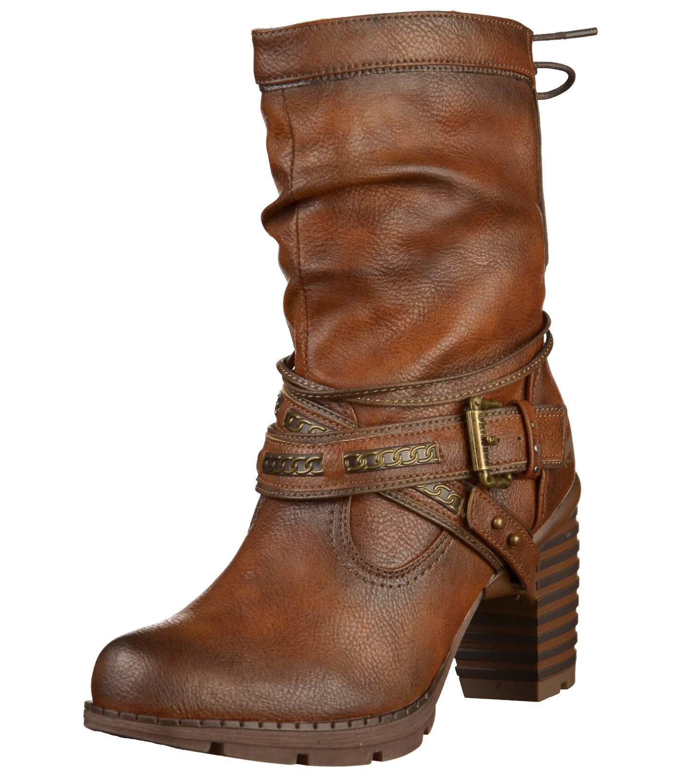 MUSTANG Stiefel Lederimitat High-Heel-Stiefel