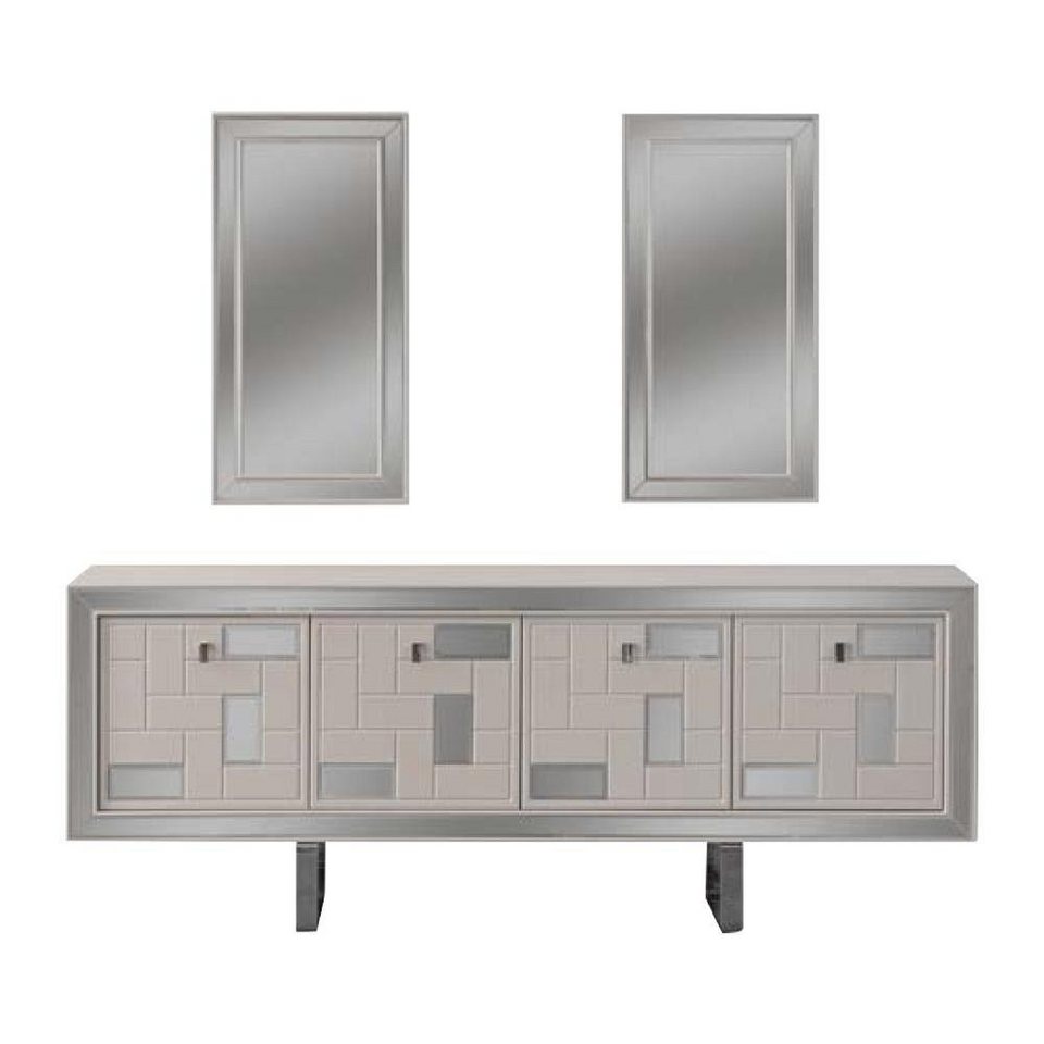 Jvmoebel Sideboard Weiß Anrichte Sideboard Schrank Kommode Holzschrank