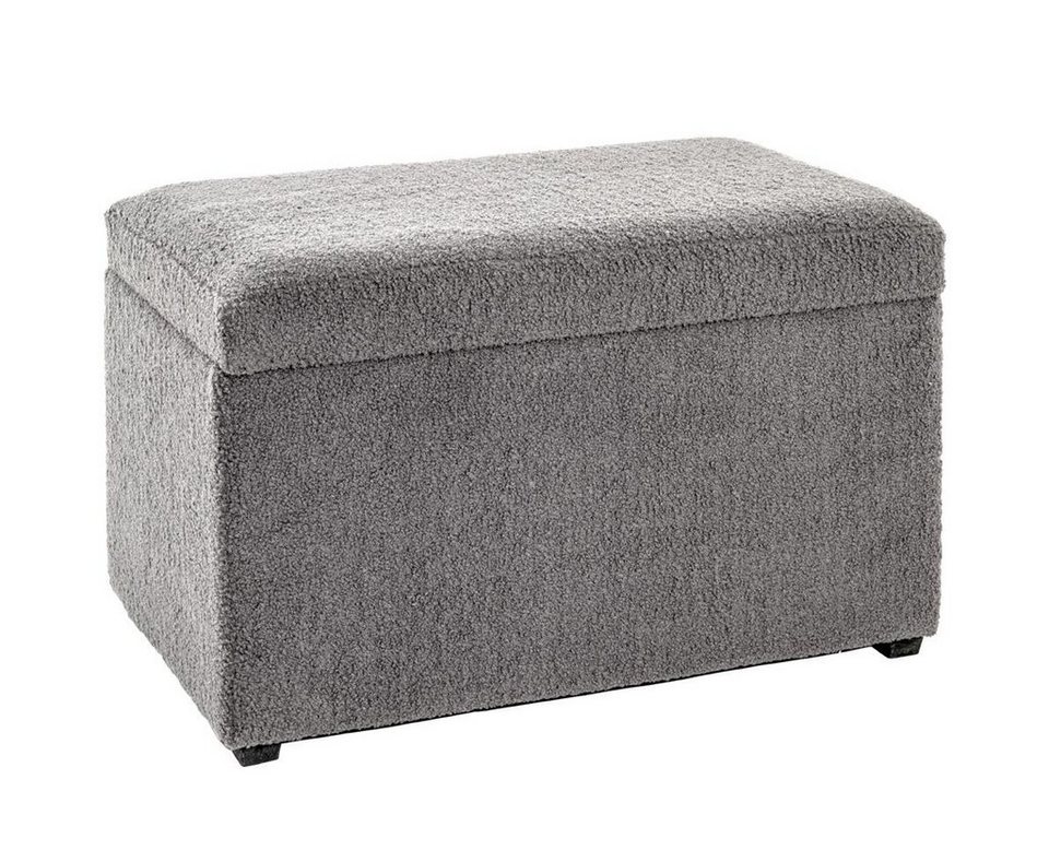 Möbelando Sitztruhe Largo Sitztruhe Aus Mdf Mit Textilgewebe In Bouclé