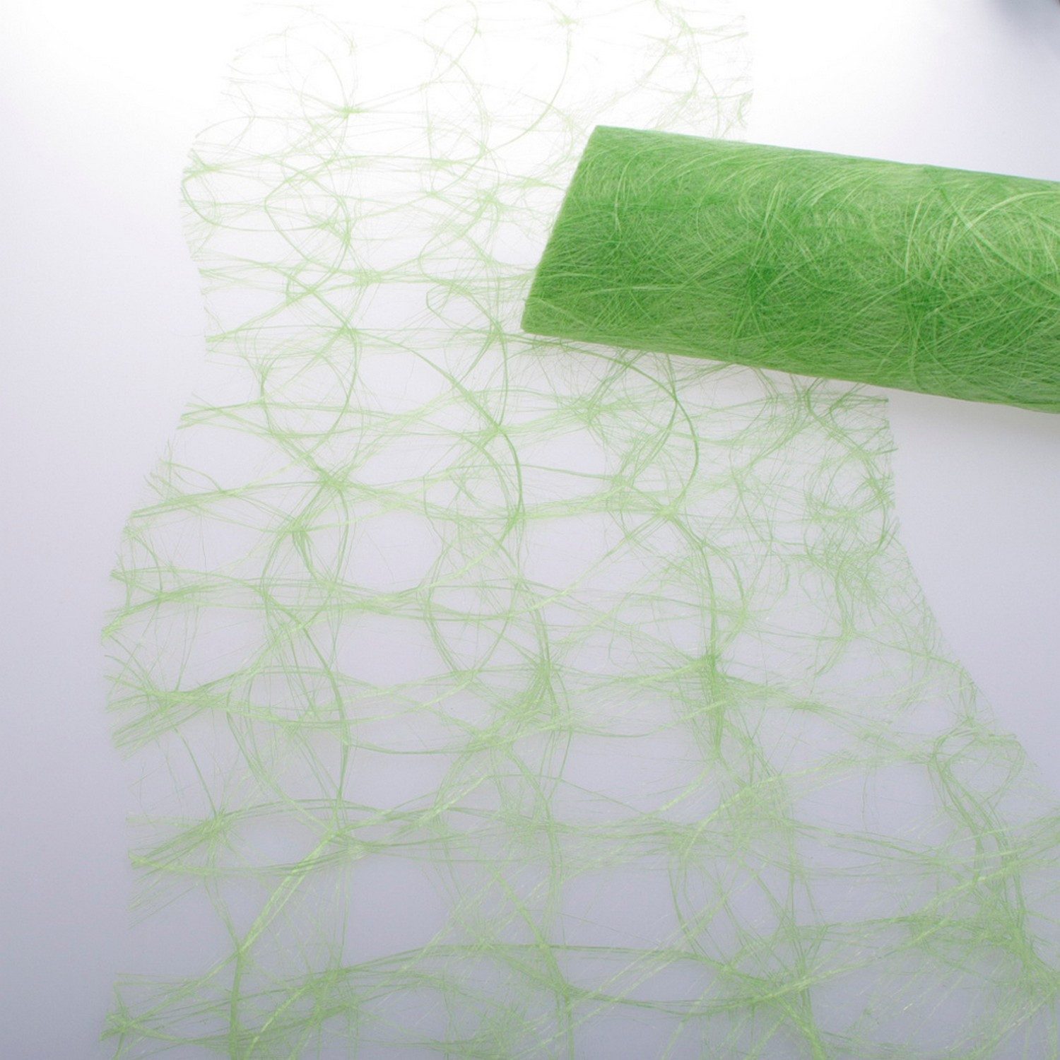 Deko AS Tischläufer Sizoweb Tischband Wellenschnitt hellgrün 12,5 cm Rolle 25 Meter 64W…