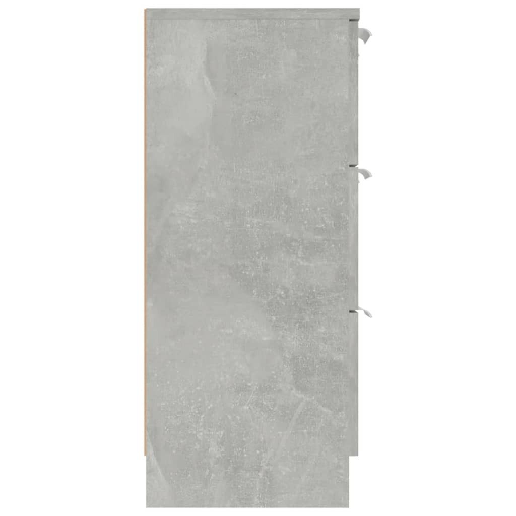 vidaXL Kommode NA Sideboard Betongrau 60x30x70 cm Spanplatte Kommode ...