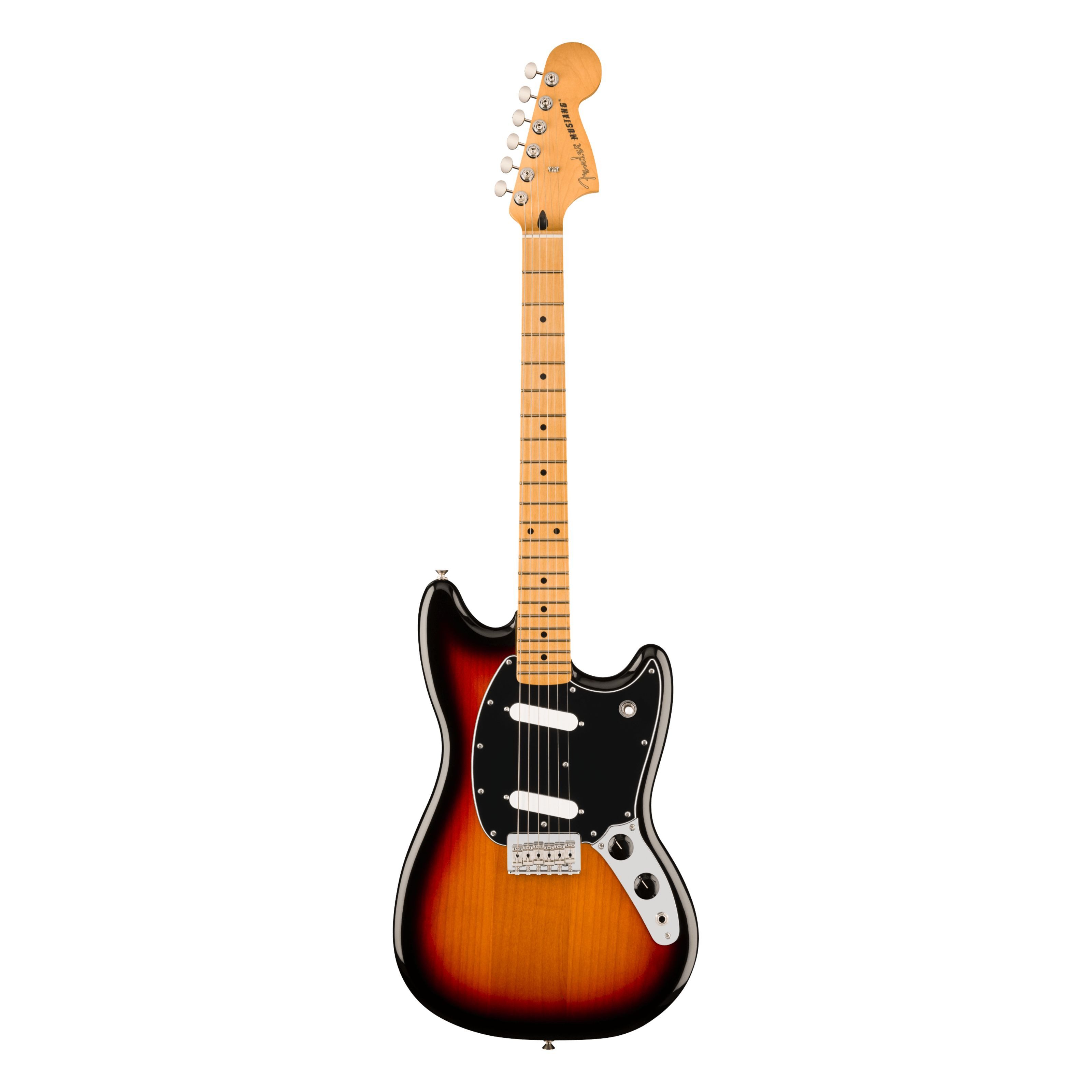 Fender E-Gitarre, E-Gitarren, Andere Modelle, Player II Mustang MN 3-Color Sunburst - E-Gitarre