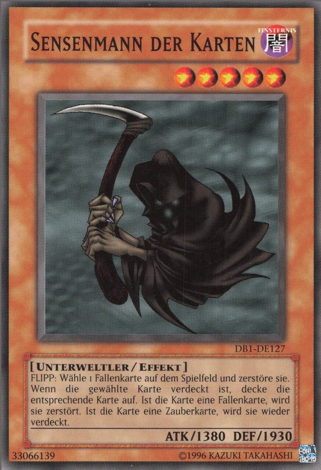 Recollectibles Sammelkarte Yugioh Karte Sensenmann Der Karten Deutsch
