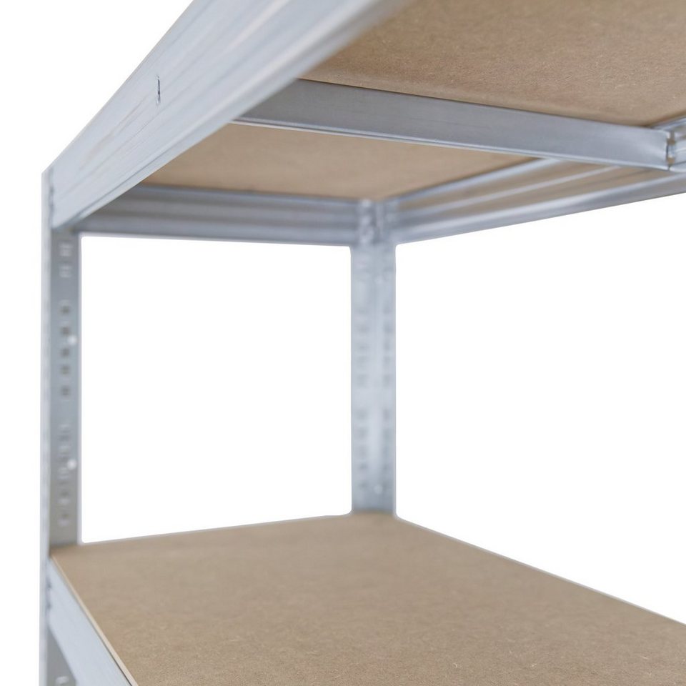 shelfplaza Schwerlastregal PROFI, 155x100x60cm verzinkt, Metallregal 3 ... shelfplaza Schwerlastregal PROFI, 155x100x60cm verzinkt, Metallregal 3 ...