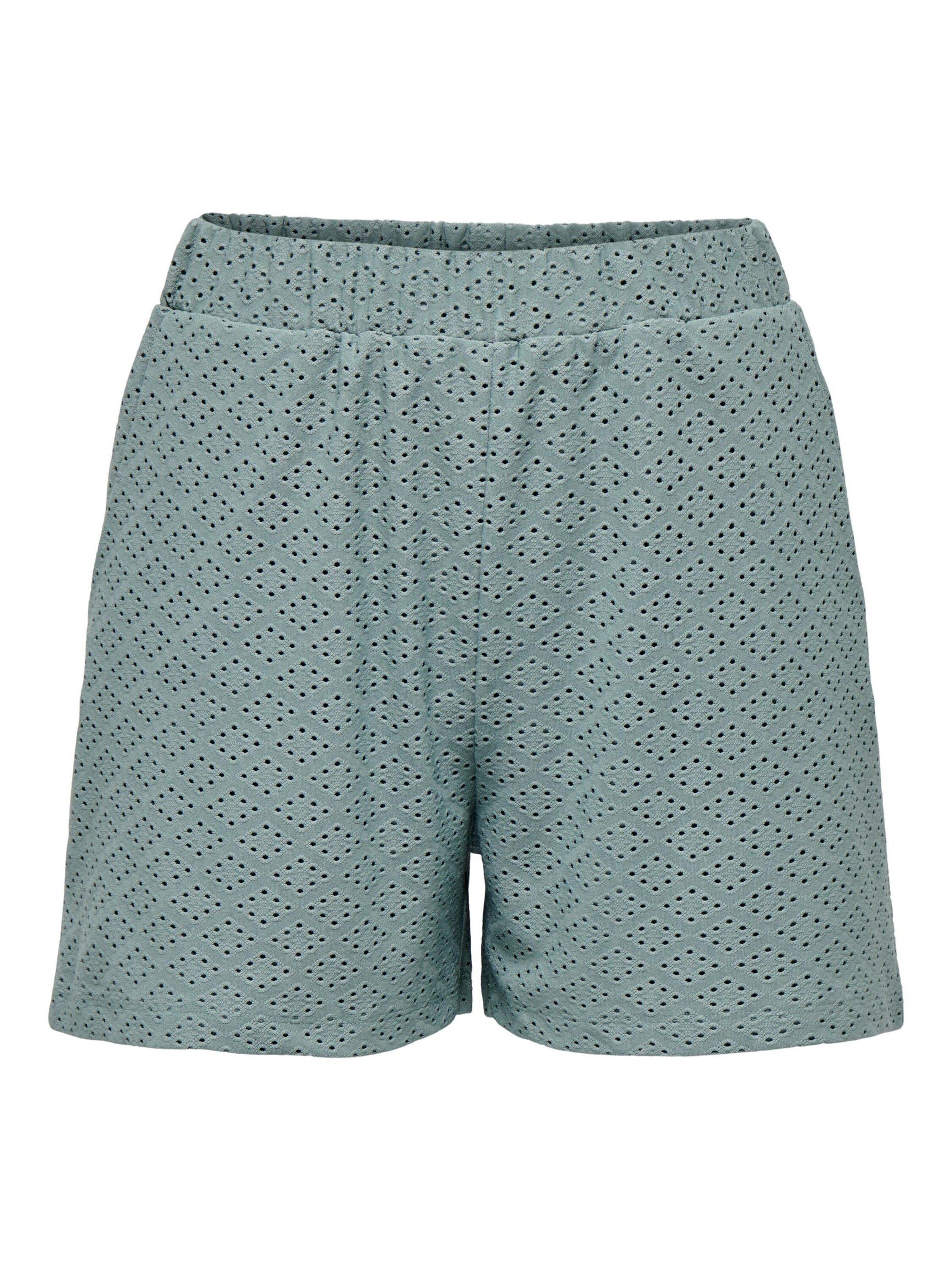 Jdy Shorts Cathinka 1 Tlg Lochmuster Abgesteppter Saumkante