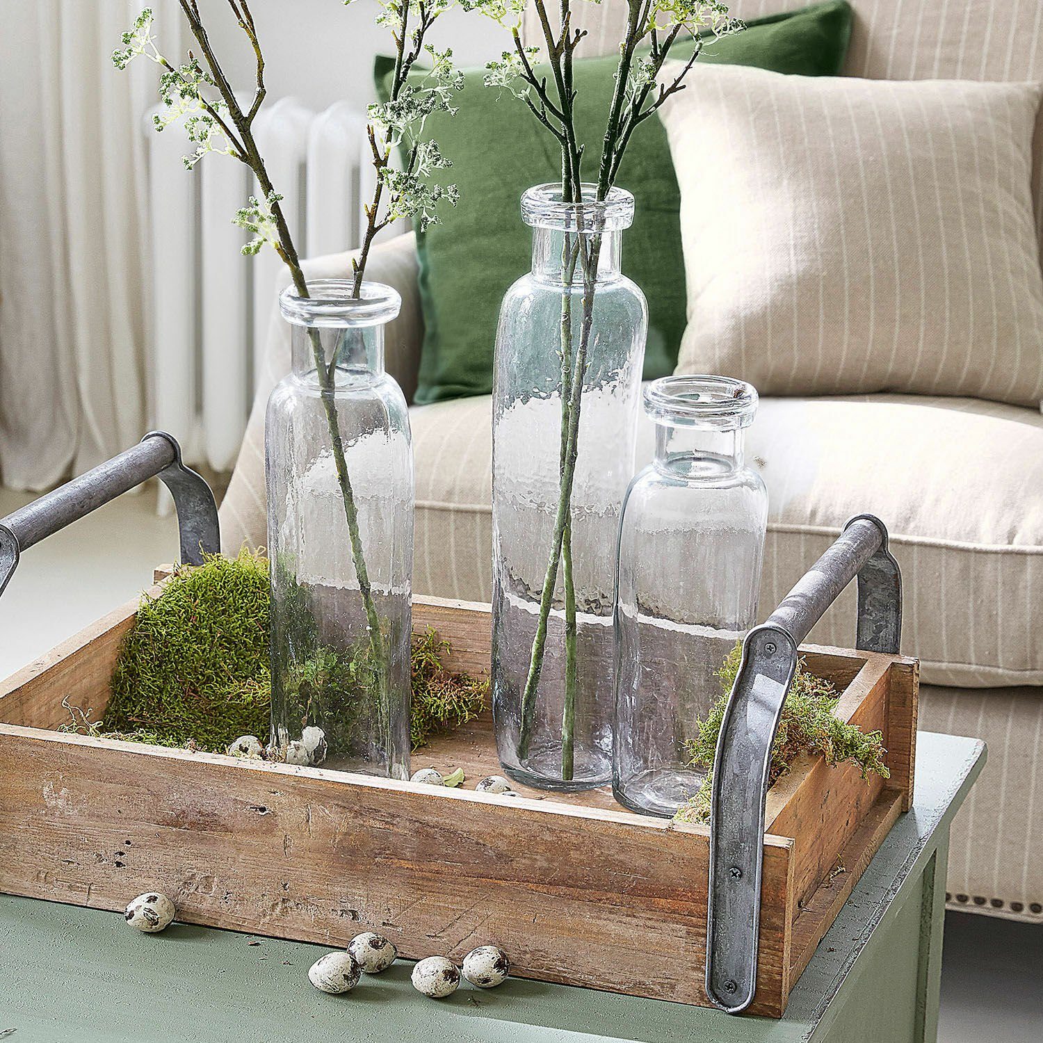 Mirabeau Tischvase Vase 3er Set Arwen Klar