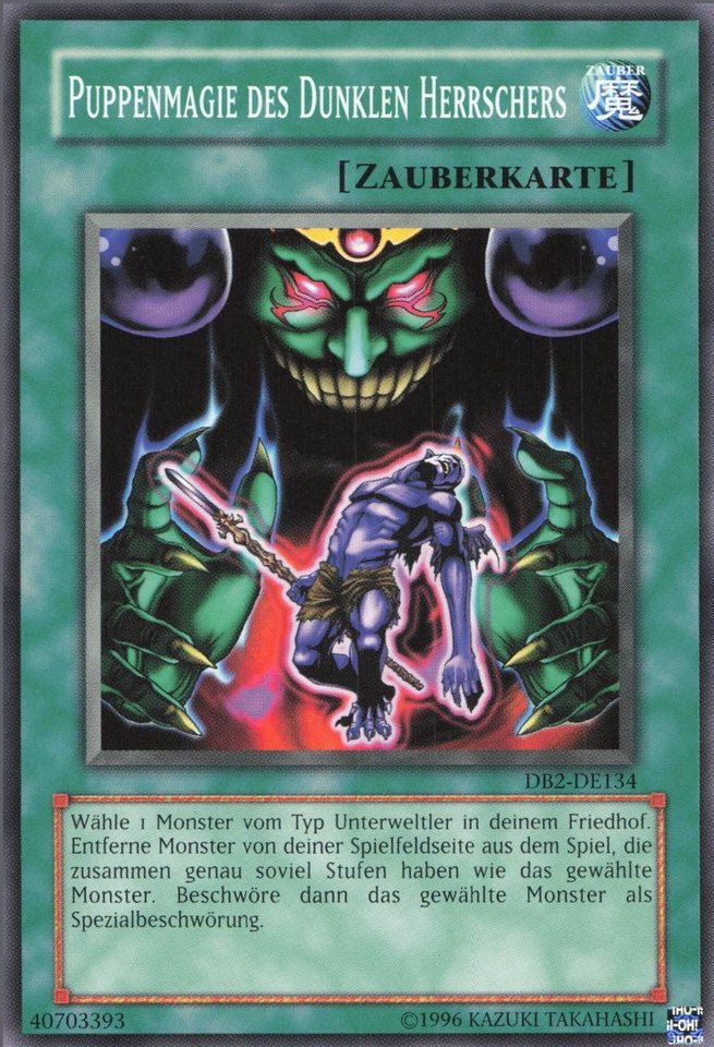 Recollectibles Sammelkarte Yugioh Karte Puppenmagie Des Dunklen
