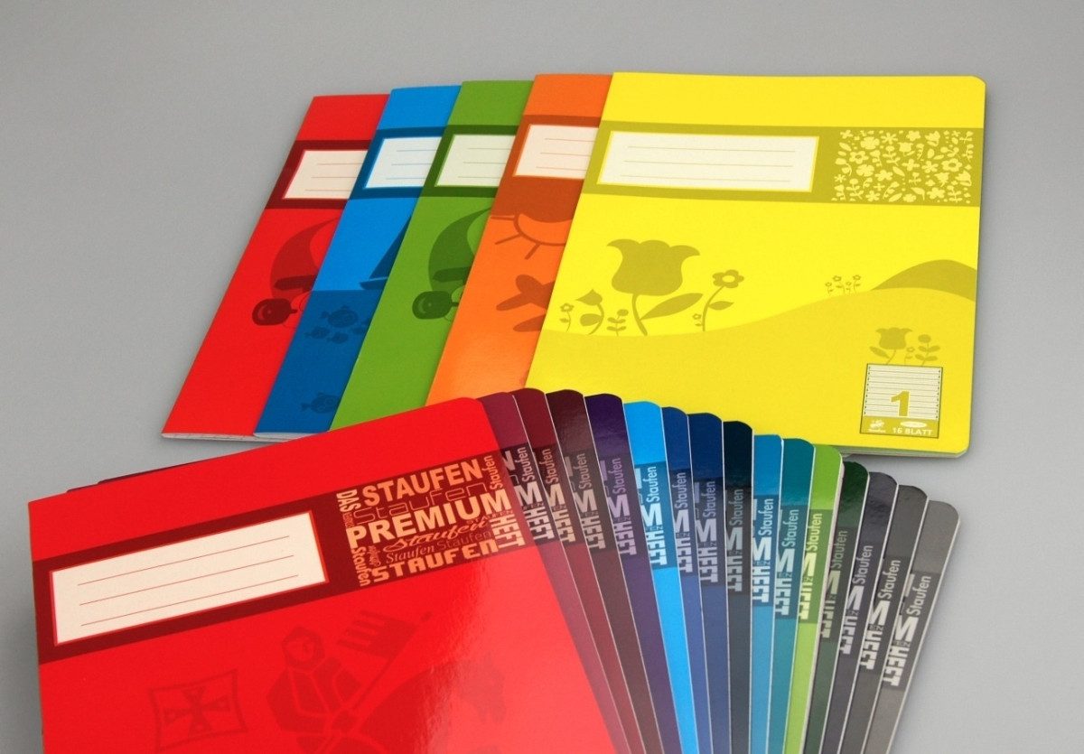 Staufen Schulheft Schulheft Premium A5 32 Blatt liniert, Hochwertiger ...