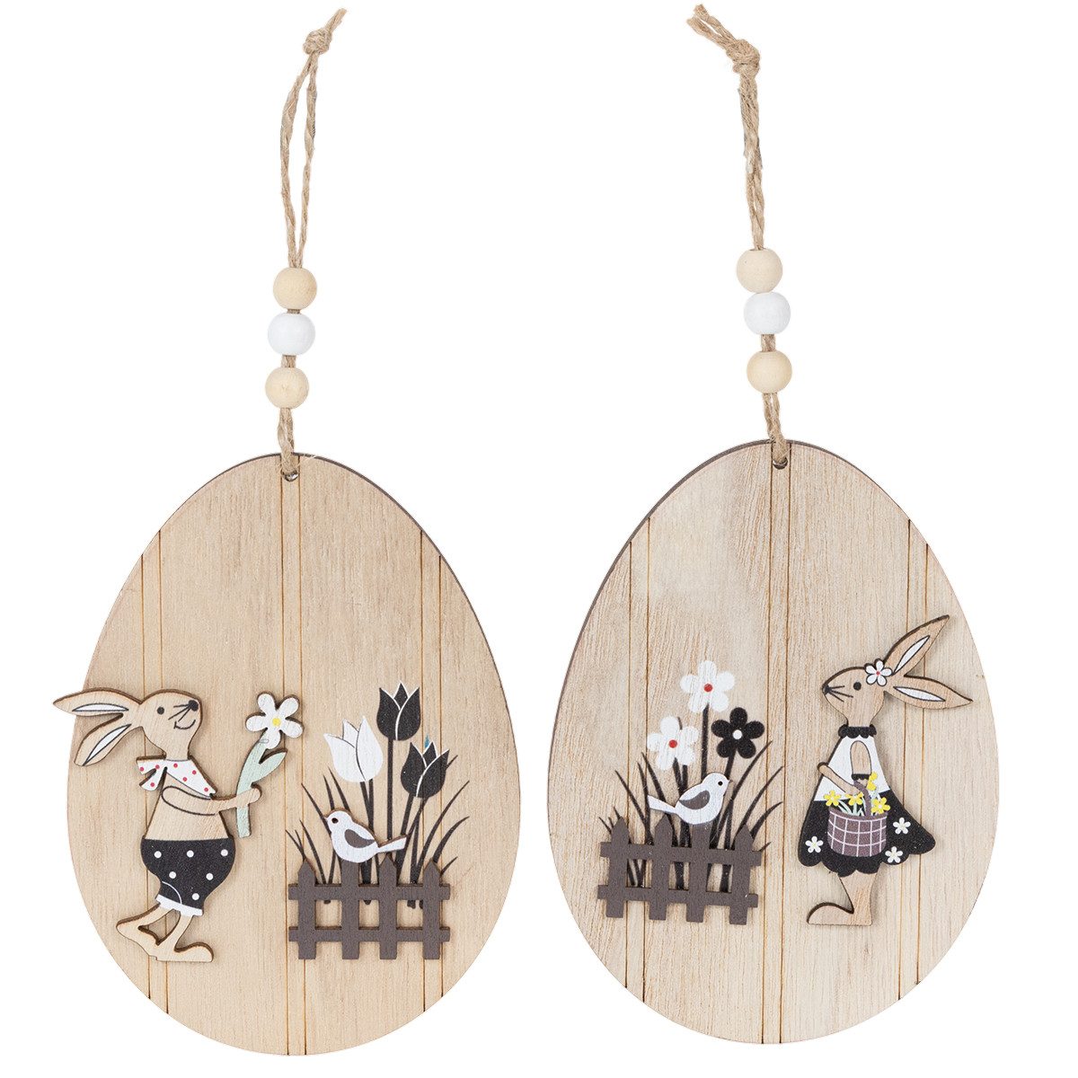 Florists Products Osterhase Deko Huhn mit goldenem Ei, Porzellan ...
