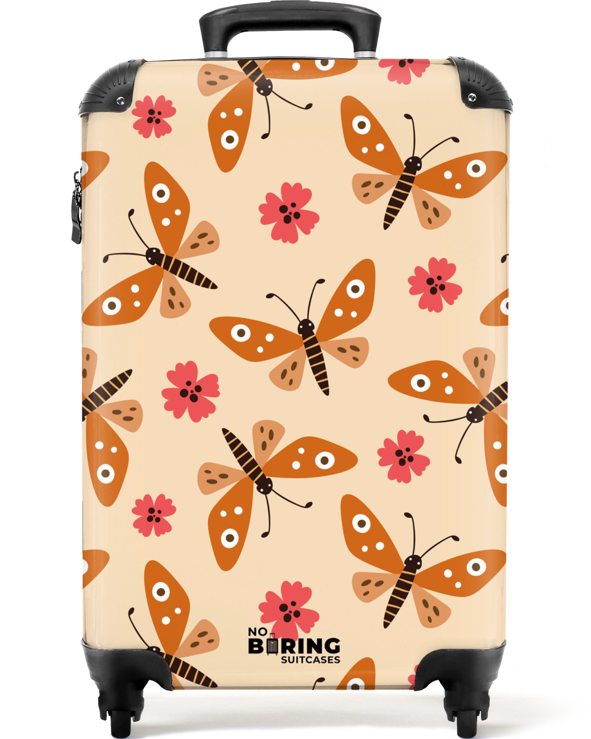 NoBoringSuitcases.com© Kinderkoffer Schwarzes, weißes und braunes ...