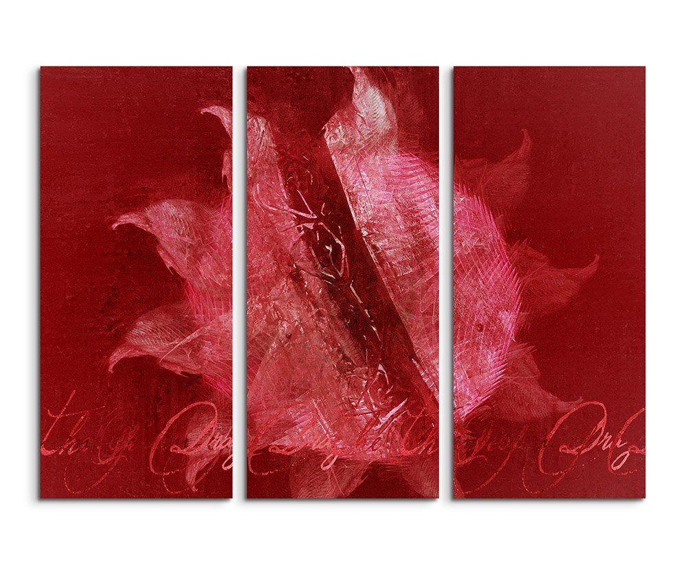 Sinus Art Leinwandbild 130x90cm Wandbild Abstrakt 769 3x90x40cm
