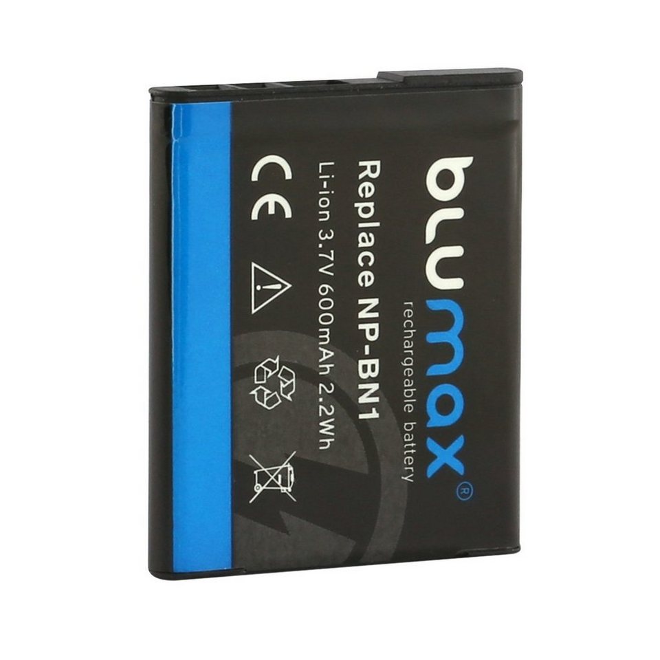 Blumax Akku passend für Sony NP-BN1 600 mAh (3,6V) Kamera-Akku, Kamera ... Blumax Akku passend für Sony NP-BN1 600 mAh (3,6V) Kamera-Akku, Kamera ...
