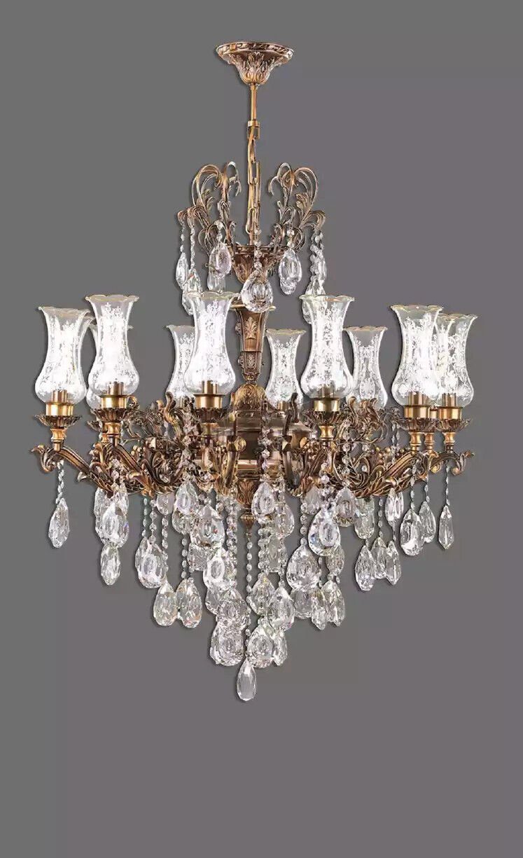 Jvmoebel Deckenleuchte Deckenlampe Deckenleuchter Gold Kronleuchter