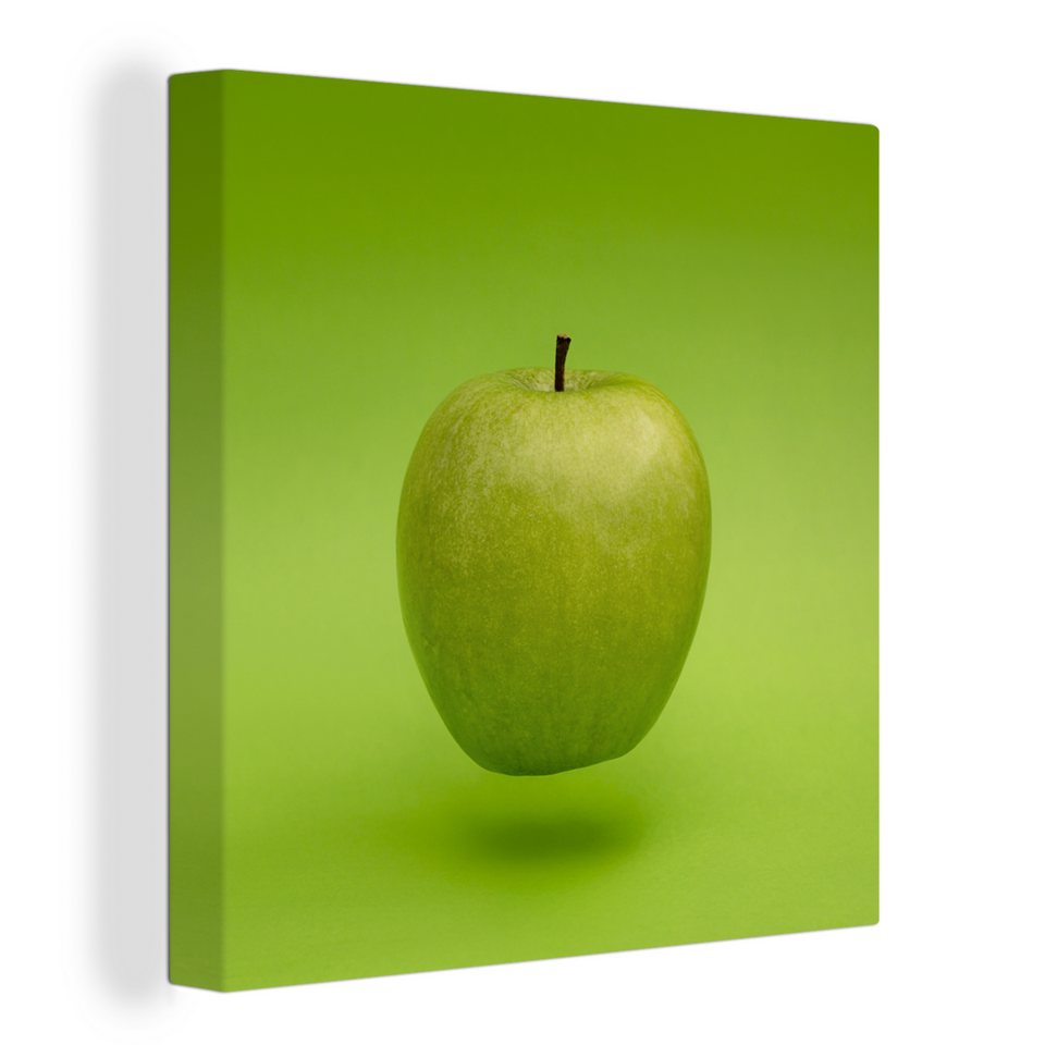 Onemillioncanvasses® Leinwandbild Apfel Grün Obst Fotodruck 1 St
