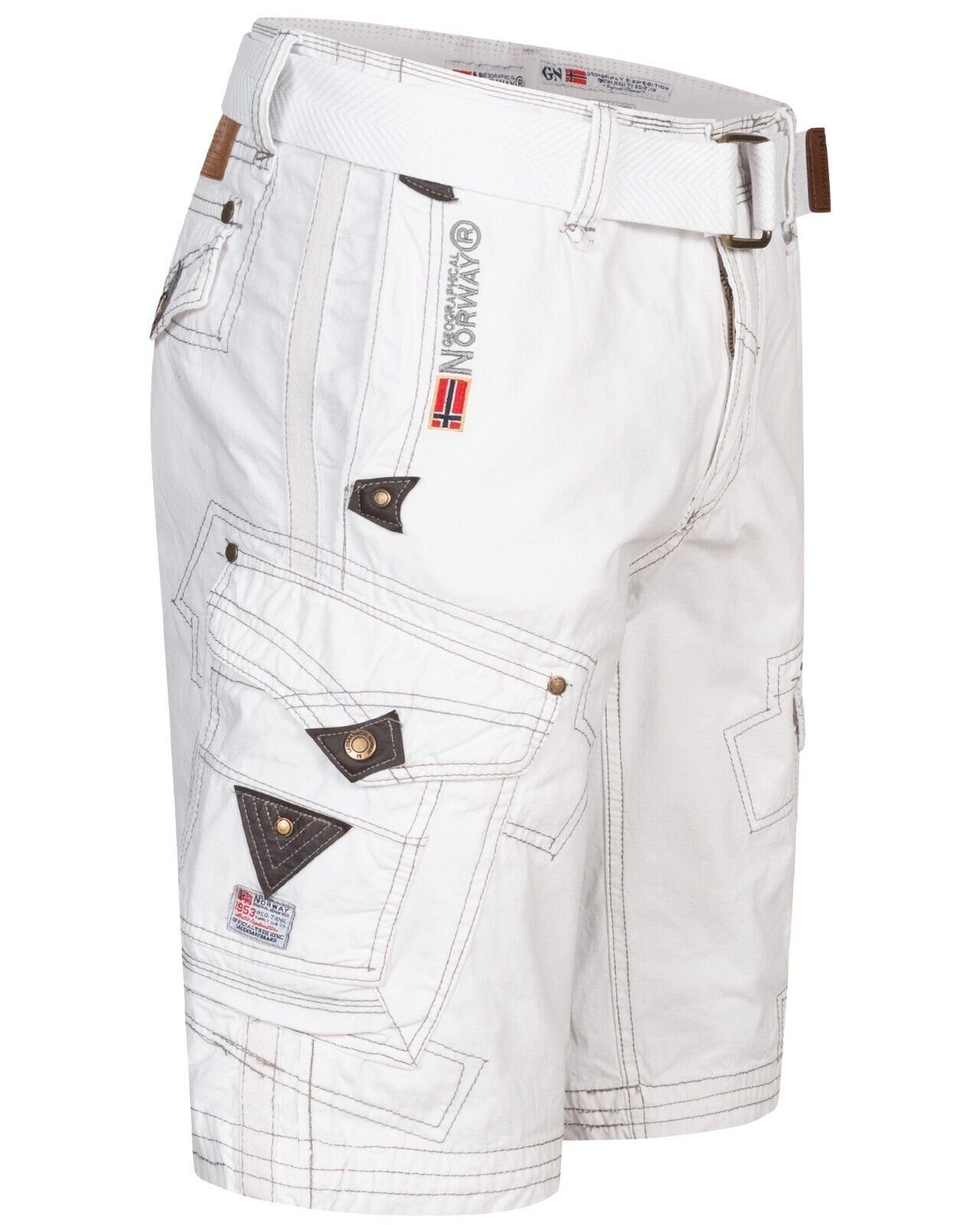 Geographical Norway Shorts Herren Cargo Shorts kurze Hose knielang ...