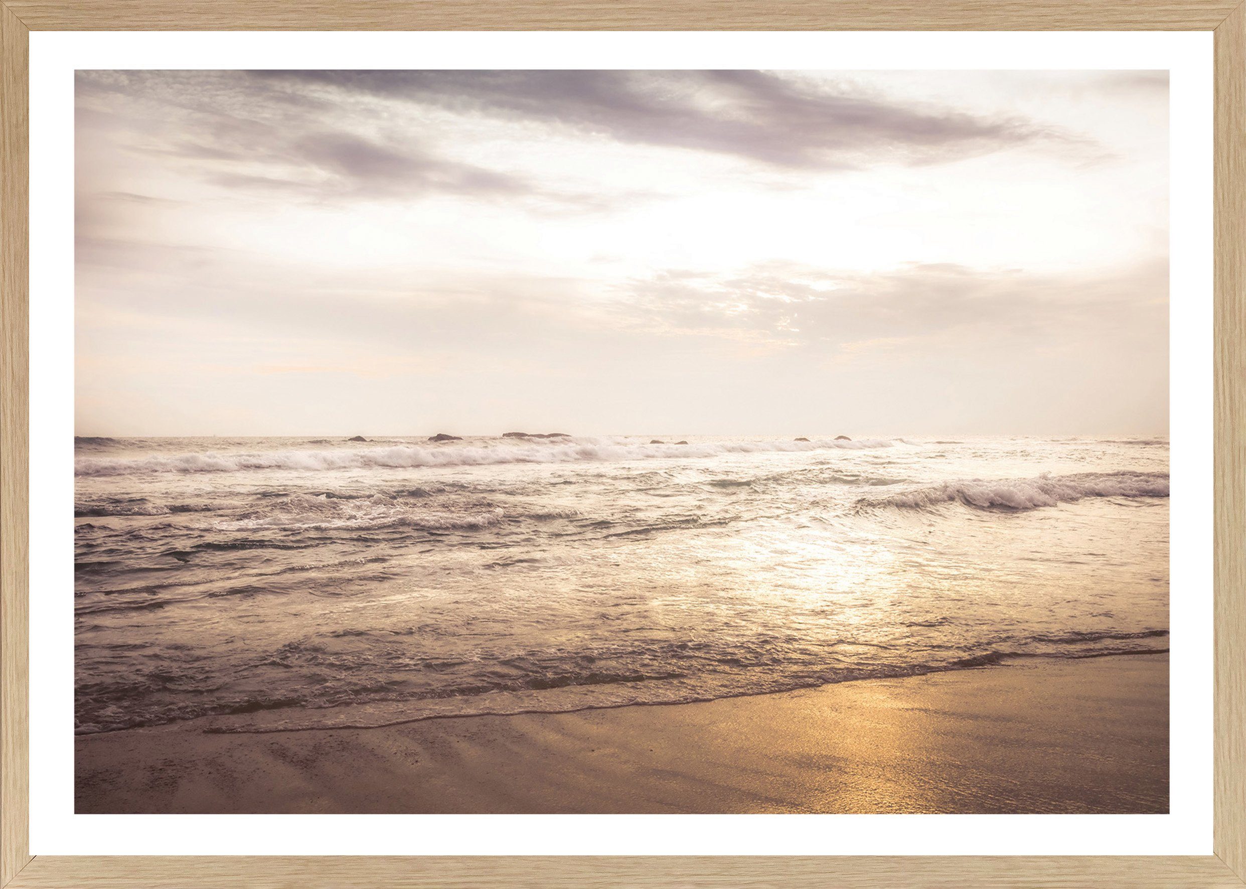 Bönninghoff Bild mit Rahmen, Meer, Strand (1 St)