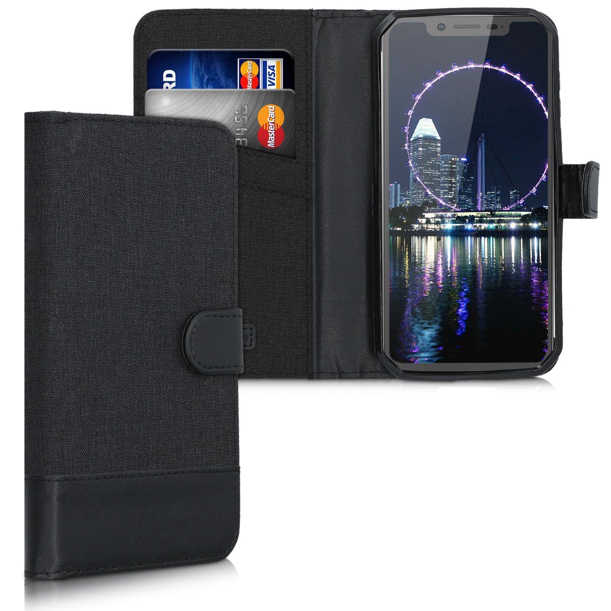 Kwmobile Handyhülle Wallet Case Kompatibel Mit Blackview Bv9600 Pro