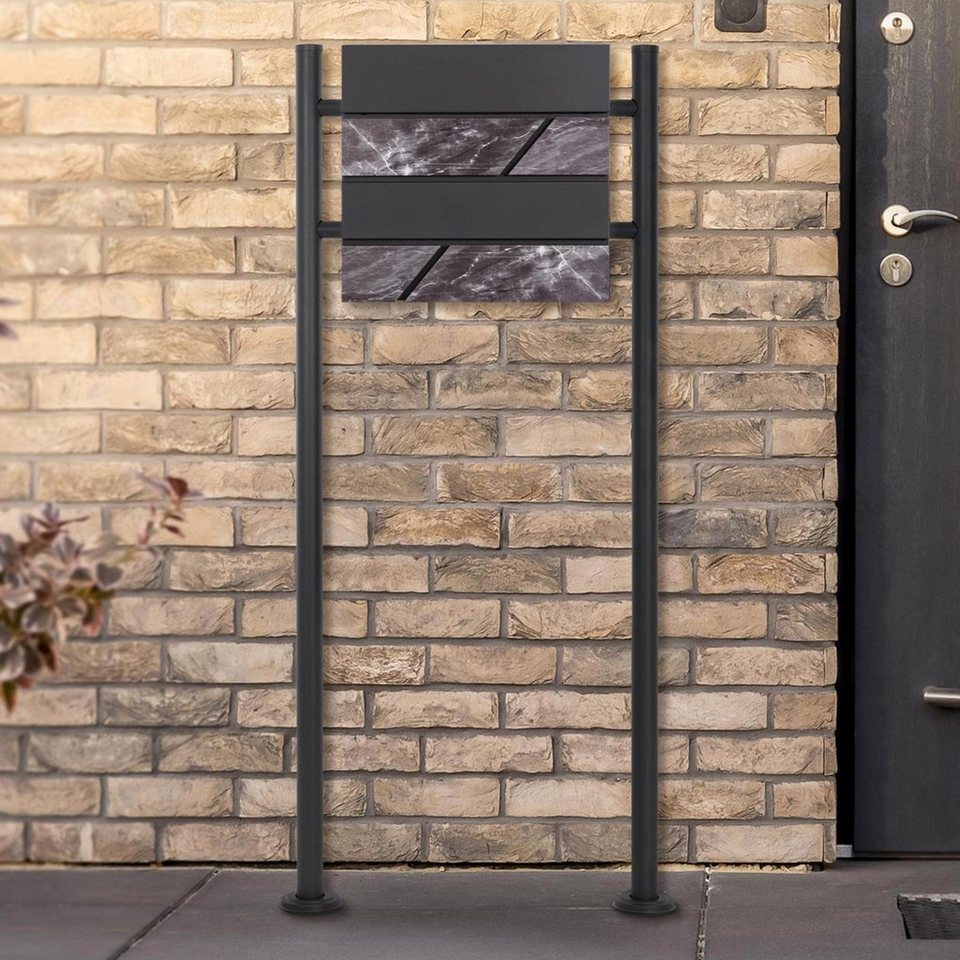 Ml Design Standbriefkasten Standbriefkasten Mit Zeitungsfach
