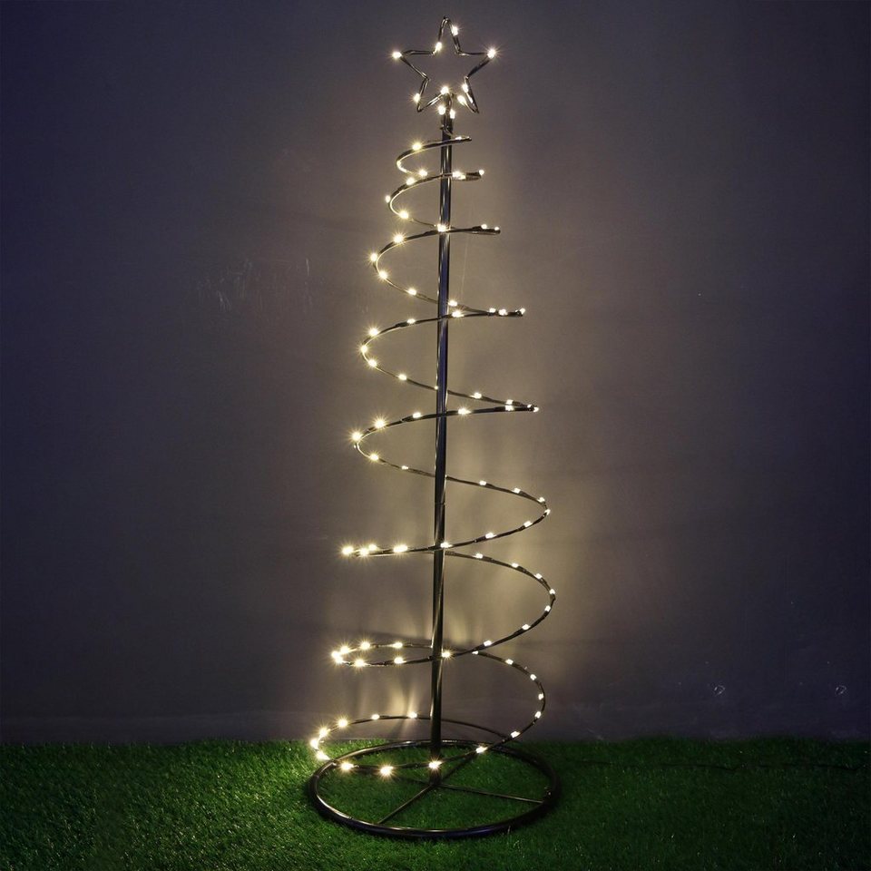 Raburg Led Leuchte Spiral Tannenbaum In Schwarz Outdoor Deko Baum