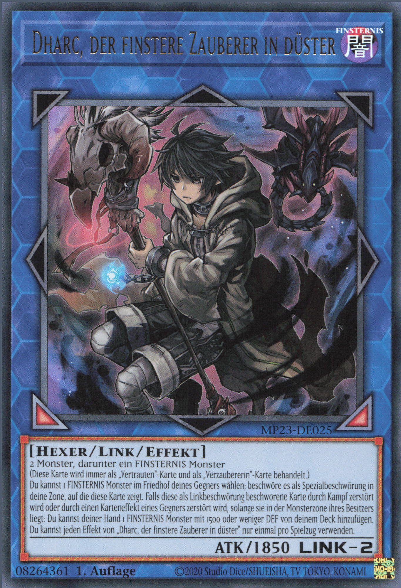 Recollectibles Sammelkarte Yugioh Karte Dharc Der Finstere Zauberer In