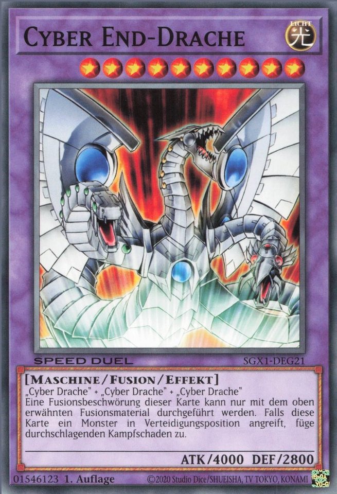 Recollectibles Sammelkarte Yugioh Karte Cyber End Drache V 1 Deutsch