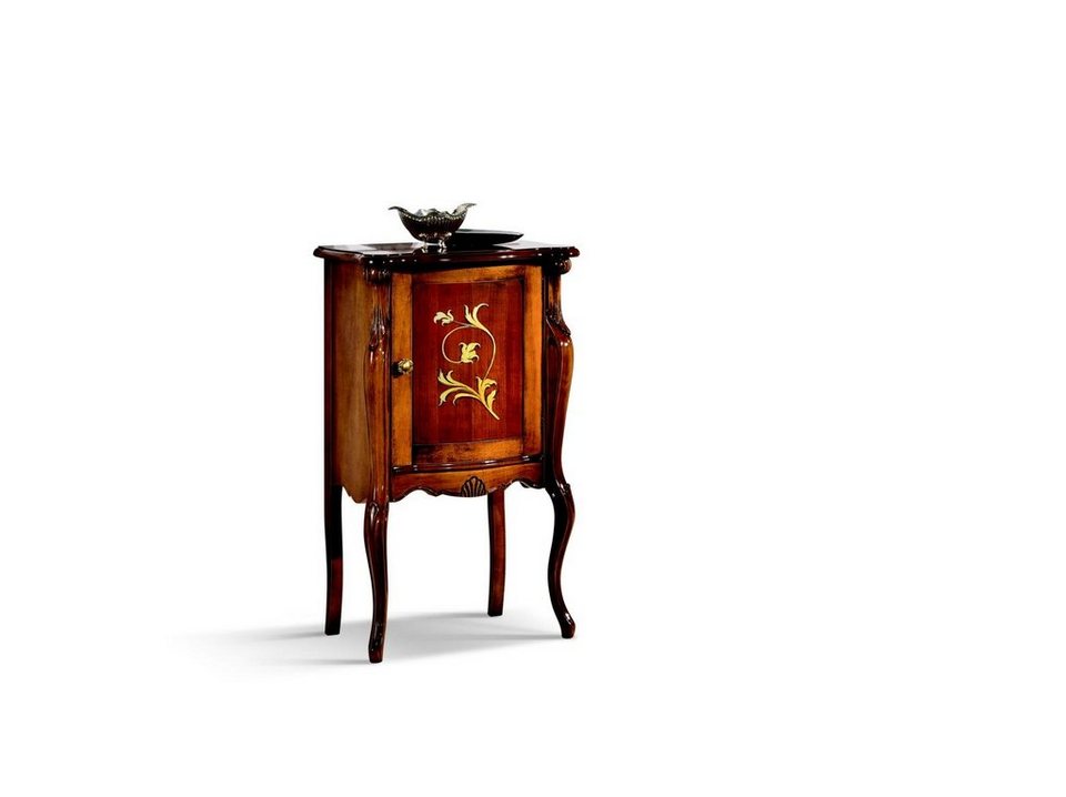 Jvmoebel Kommode Design Möbel Stil Barock Kommode Vitrine Braun Holz