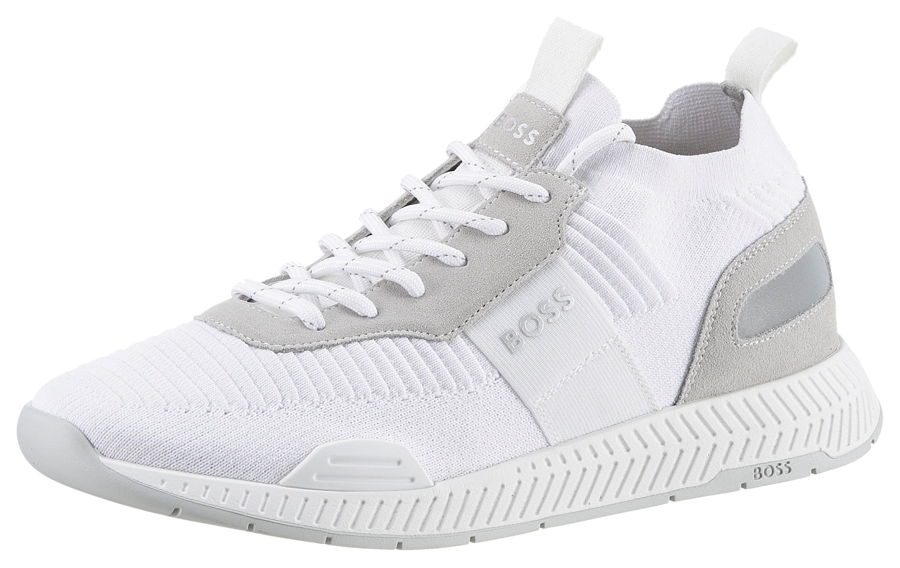 BOSS Titanium_Runn Slip-On Sneaker mit elastischem Einstieg ...