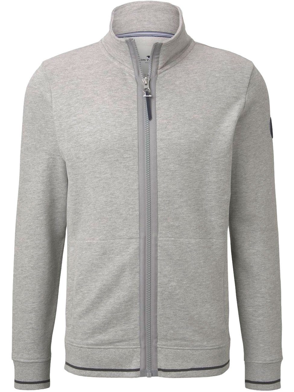Tom Tailor Sweatjacke Sweatjacke Mit Rippdetails Mit Stehkragen