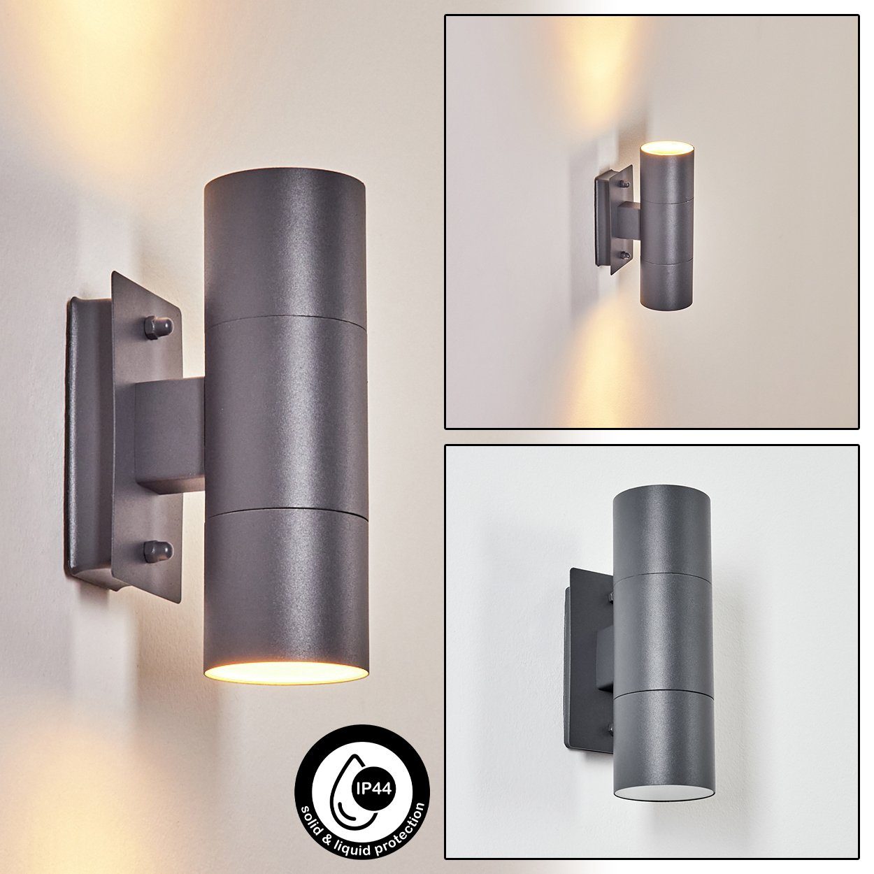 Hofstein Außen Wandleuchte Moderne Wandlampe Aus Metallglas In