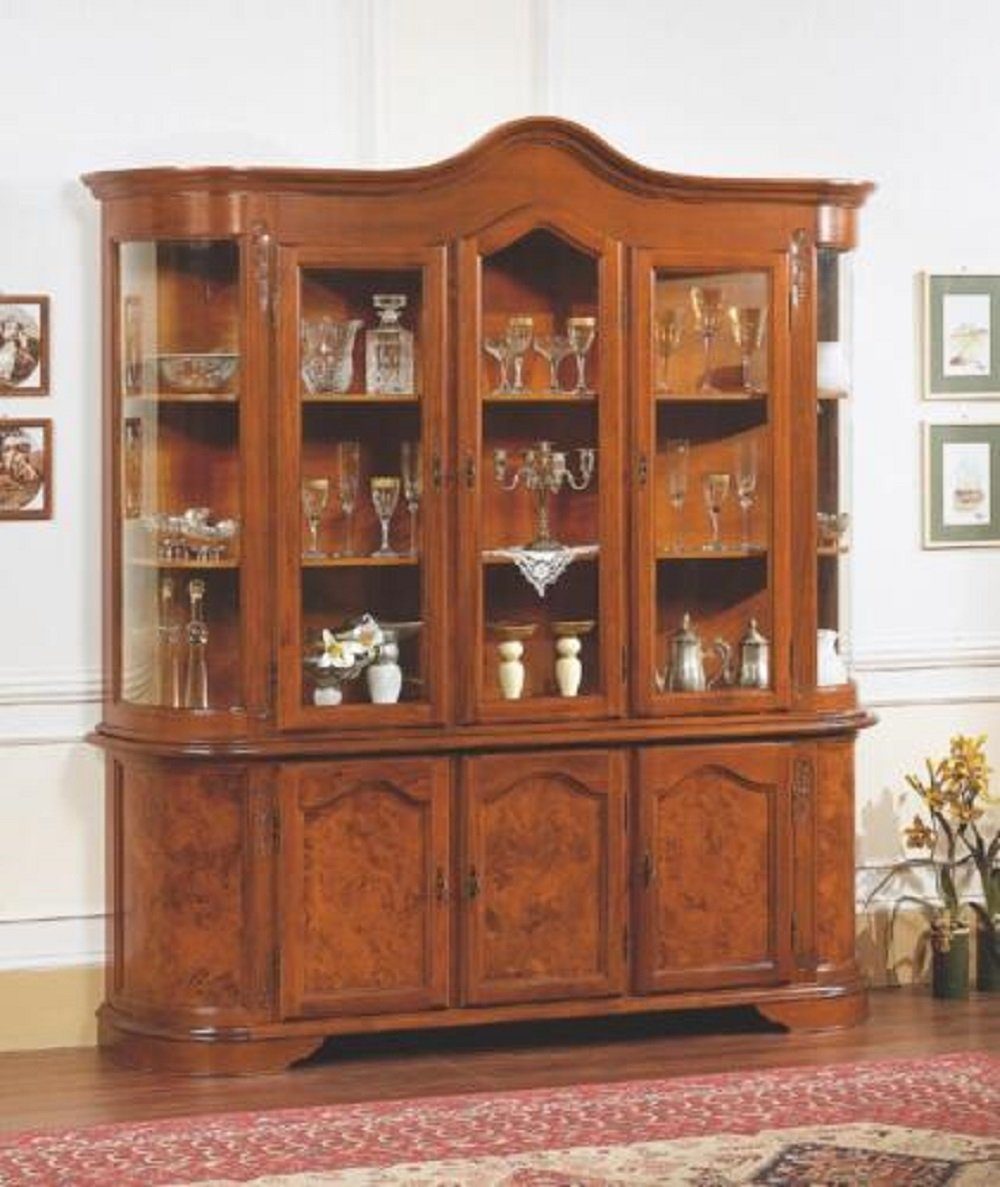 Jvmoebel Vitrine Anrichte Braun Vitrine Glasschrank Möbel Sideboard