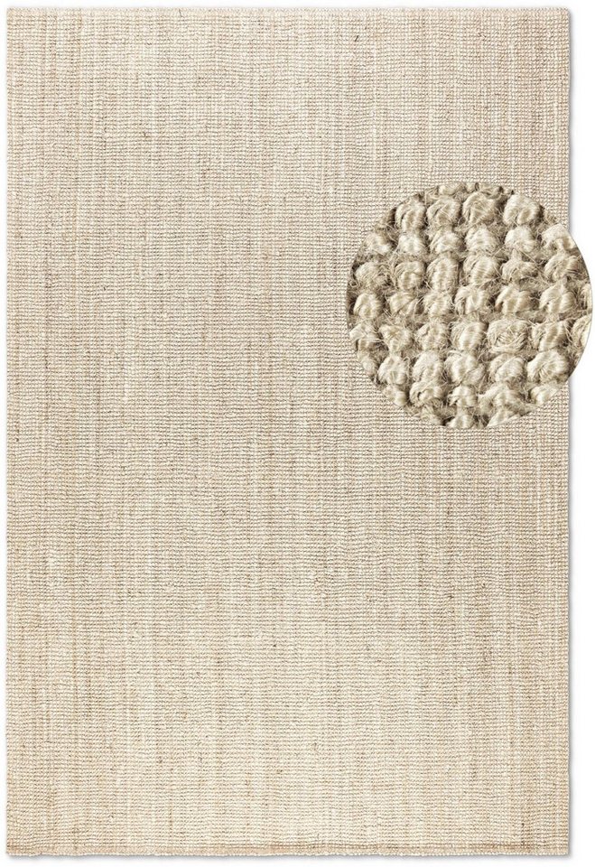Hanse Home Teppich Jaipur Rechteckig Höhe 10 Mm Jute Natur