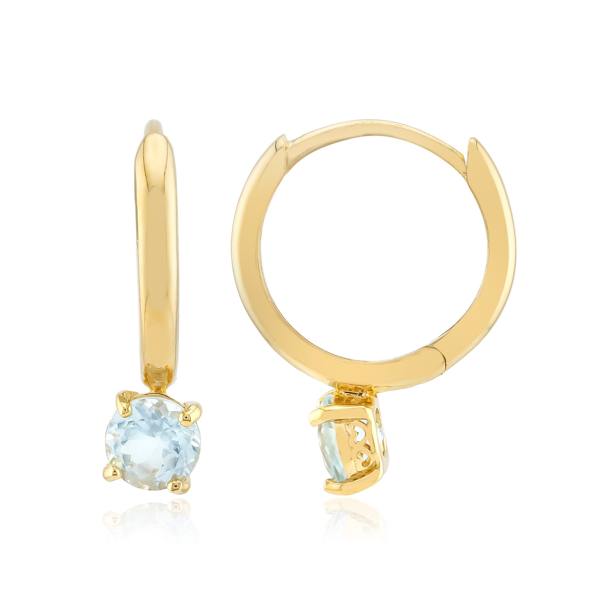 Cavill Ohrring-Set Tansanischer Spinell Goldplattierte Silberohrringe ...