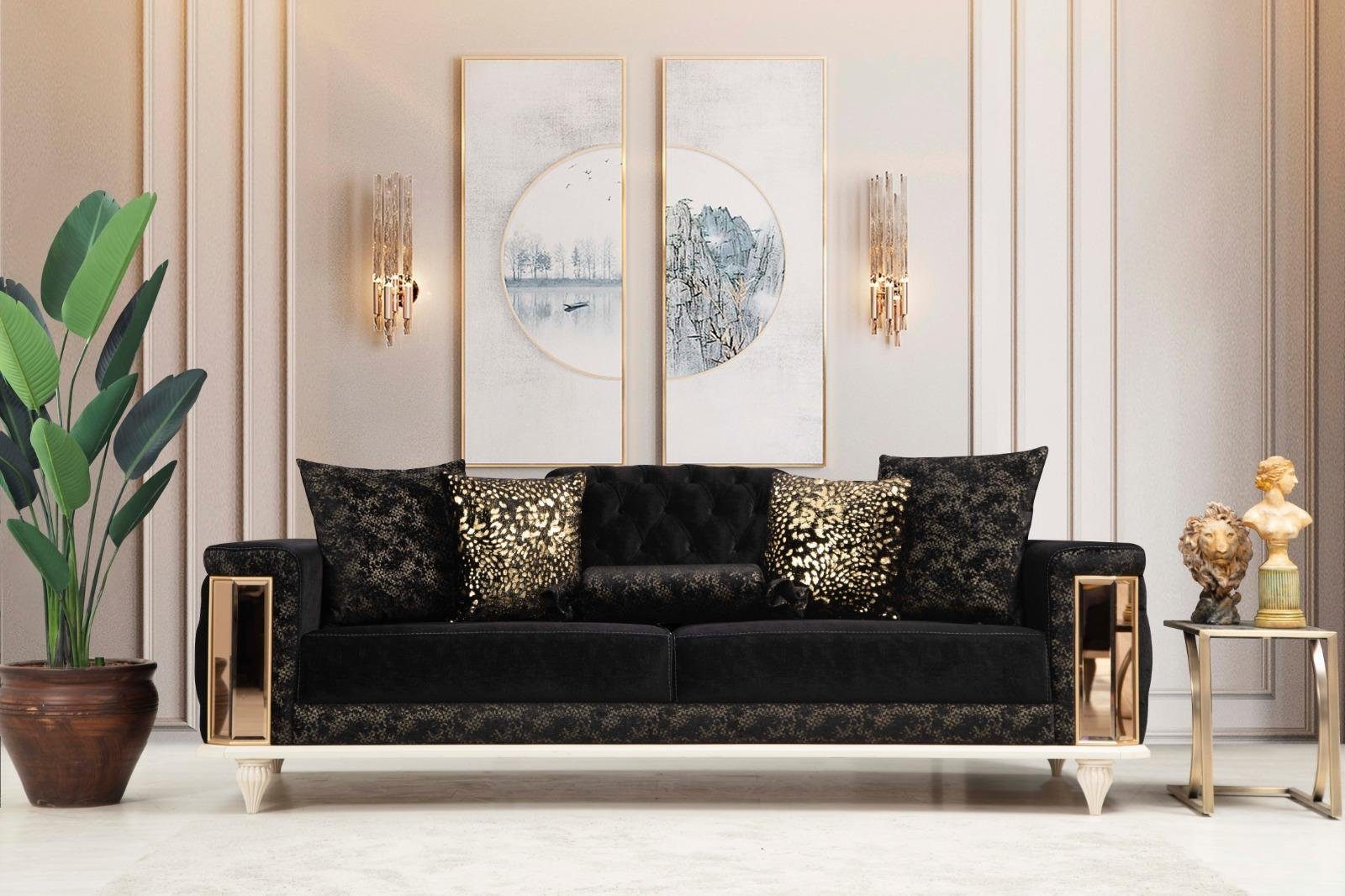 Jvmoebel Sofa Sofa 3 Sitzer Sofas Couch Polster Moderne Polyester Sitz