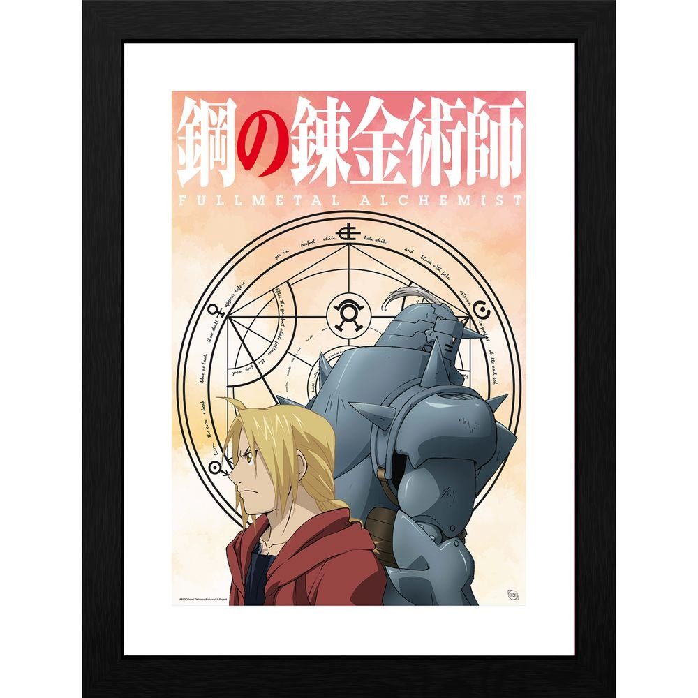 Fullmetal Alchemist Poster, Gerahmter Kunstdruck von Fullmetal Alchemist.