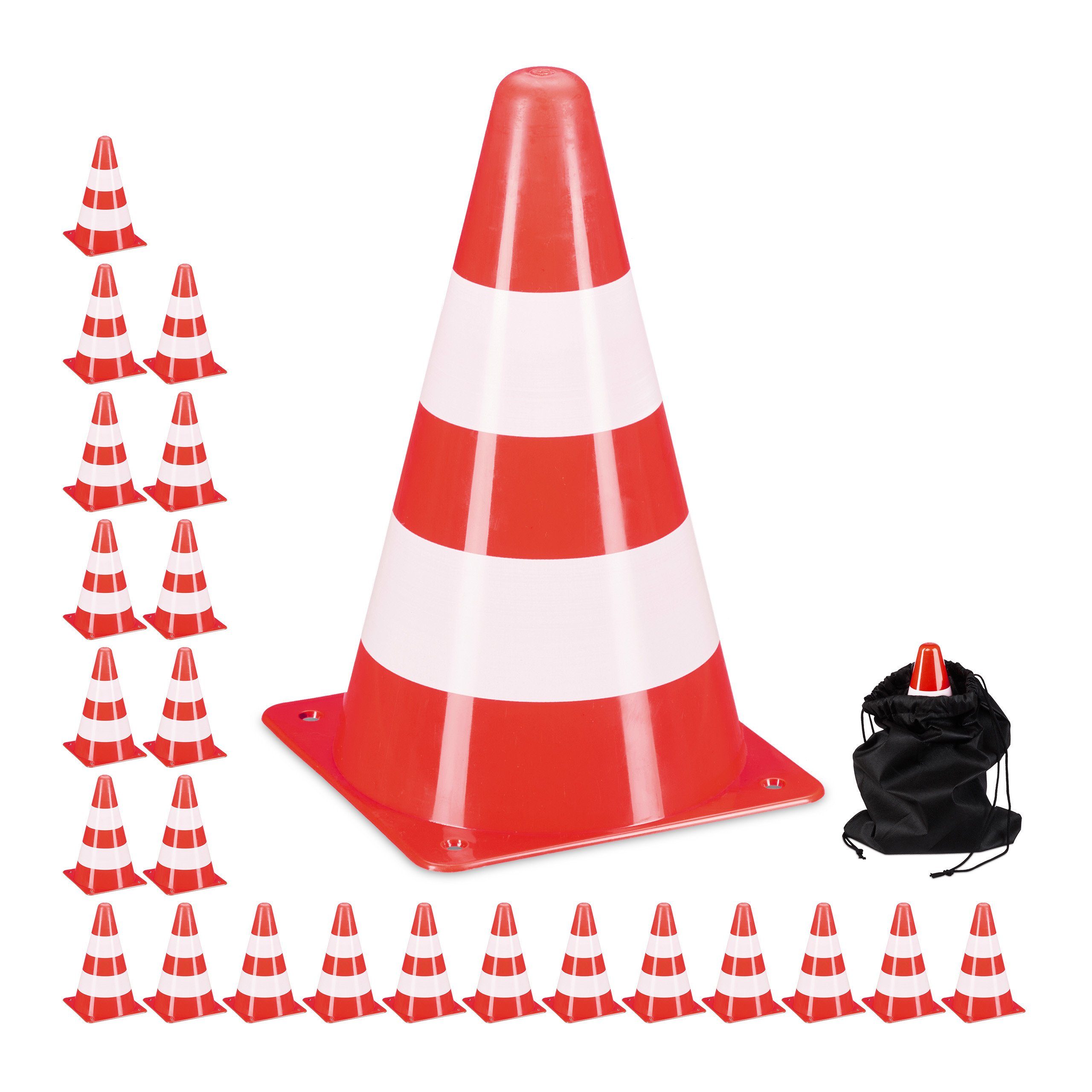 ᐅ relaxdays Pylonen Pylonen 24er Set orange | OTTO
