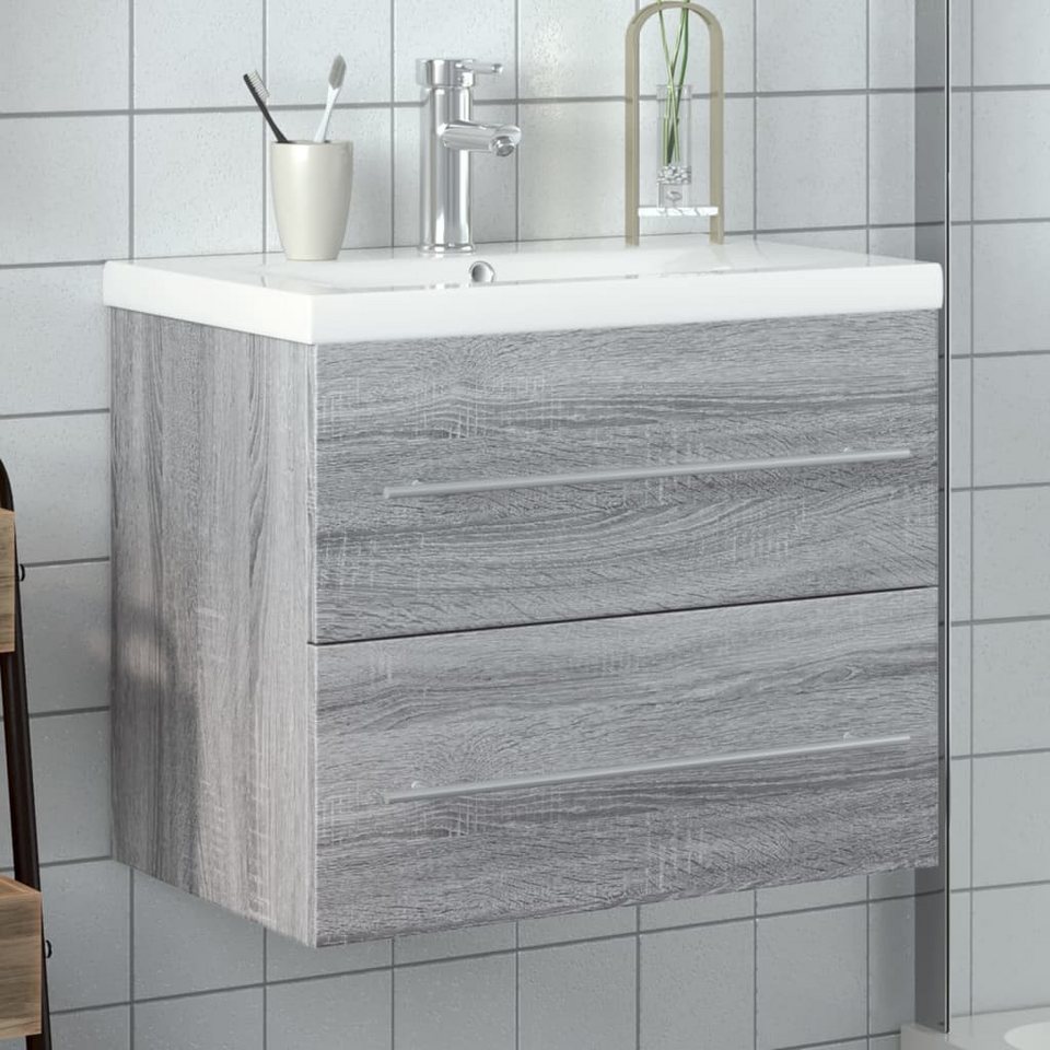 Vidaxl Badezimmerspiegelschrank Waschbeckenunterschrank Mit