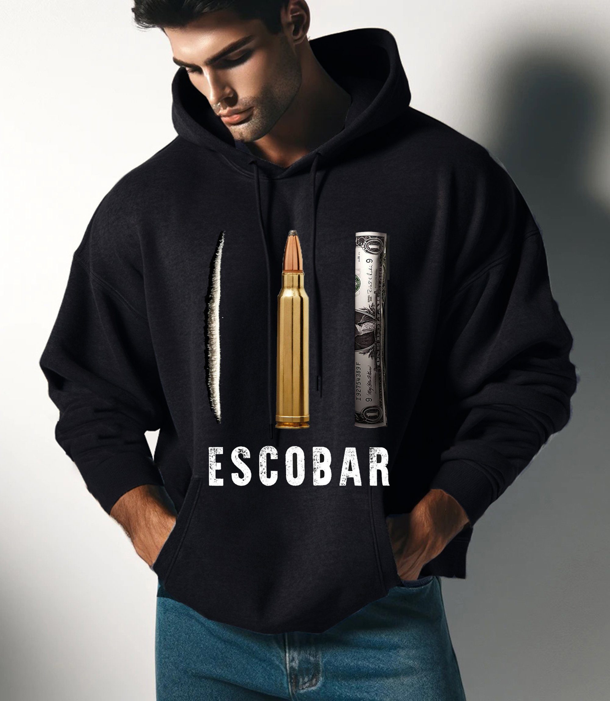 RMK Hoodie Herren Kapuzenpullover Hoodie Pullover Mexico Escobar mit Kapuze
