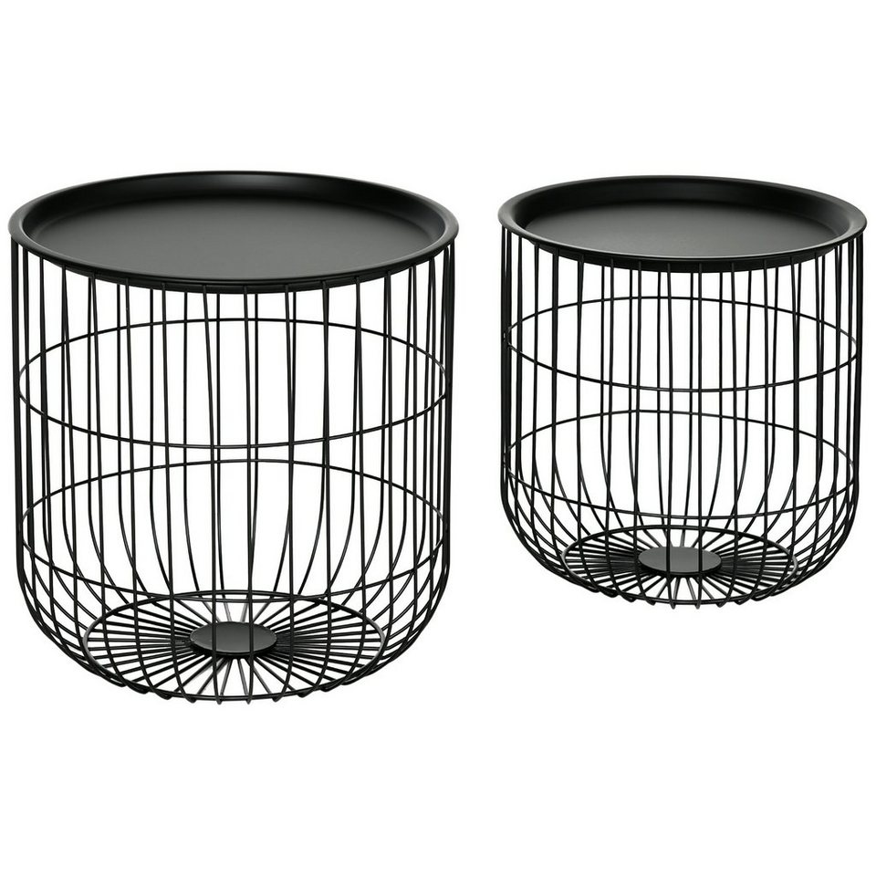 Homcom Couchtisch Beistelltisch Satztisch Sofatisch 2 St