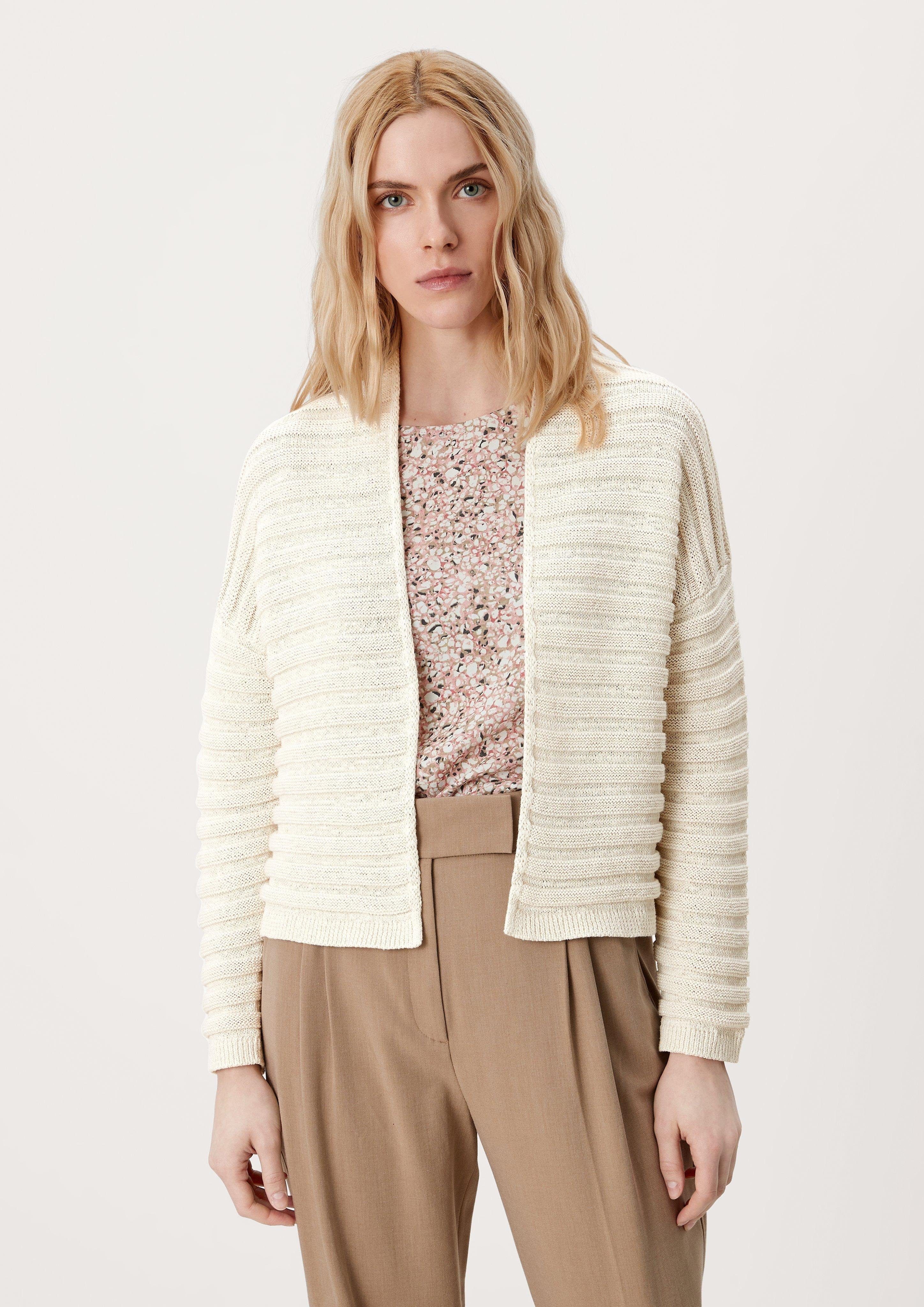 Soliver Black Label Strickjacke Cardigan Mit Glitzergarn Glitzergarn