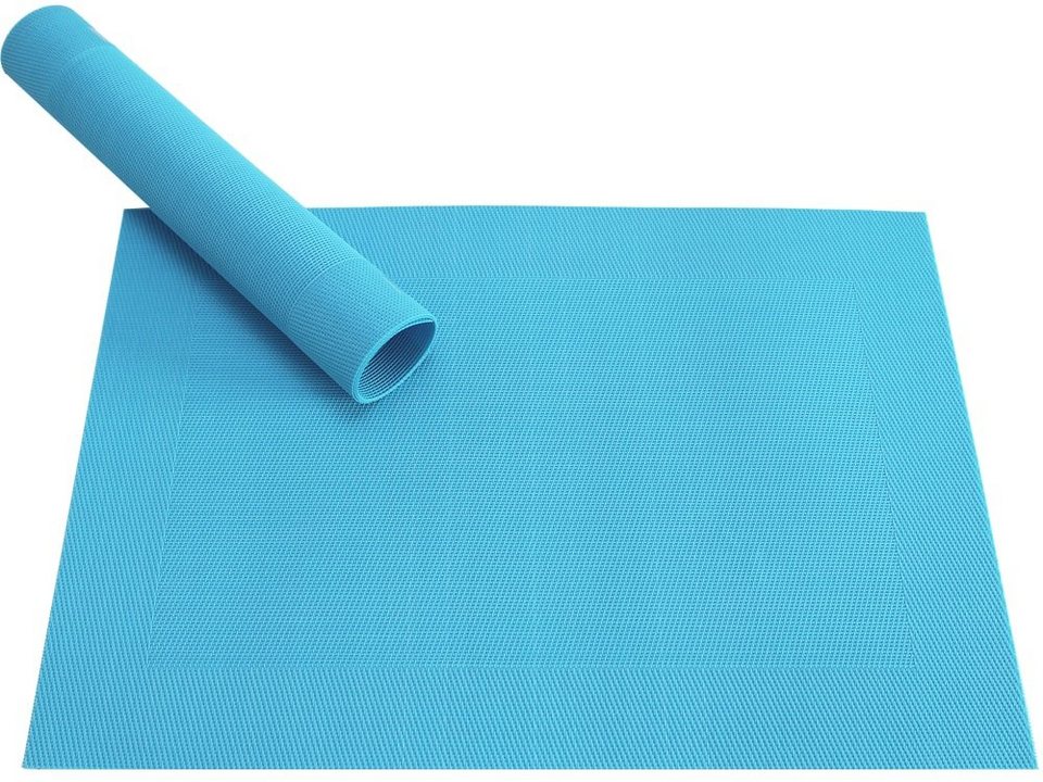 Matches21 Home And Hobby Platzset Tischset Borda Blau Hellblau Türkis