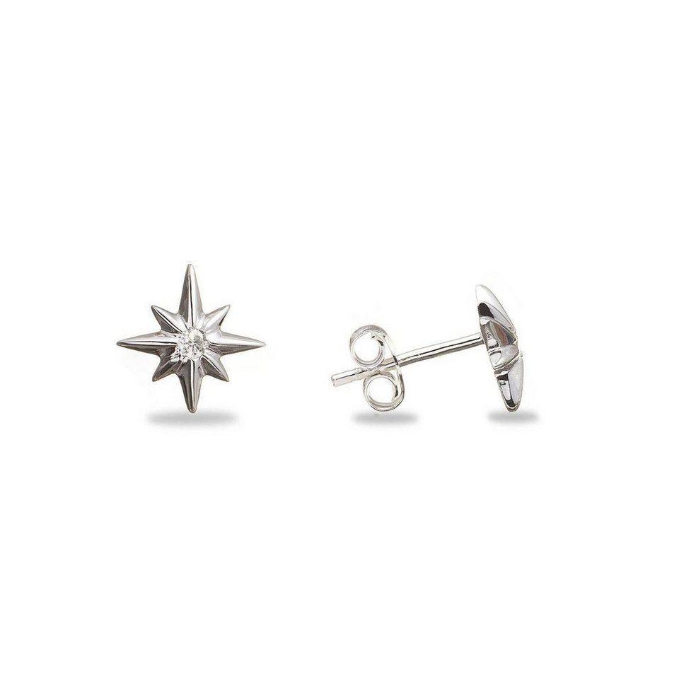 iz-el Paar Ohrstecker Ohrringe Silber Polarstern - Ohrstecker Stern ... iz-el Paar Ohrstecker Ohrringe Silber Polarstern - Ohrstecker Stern ...